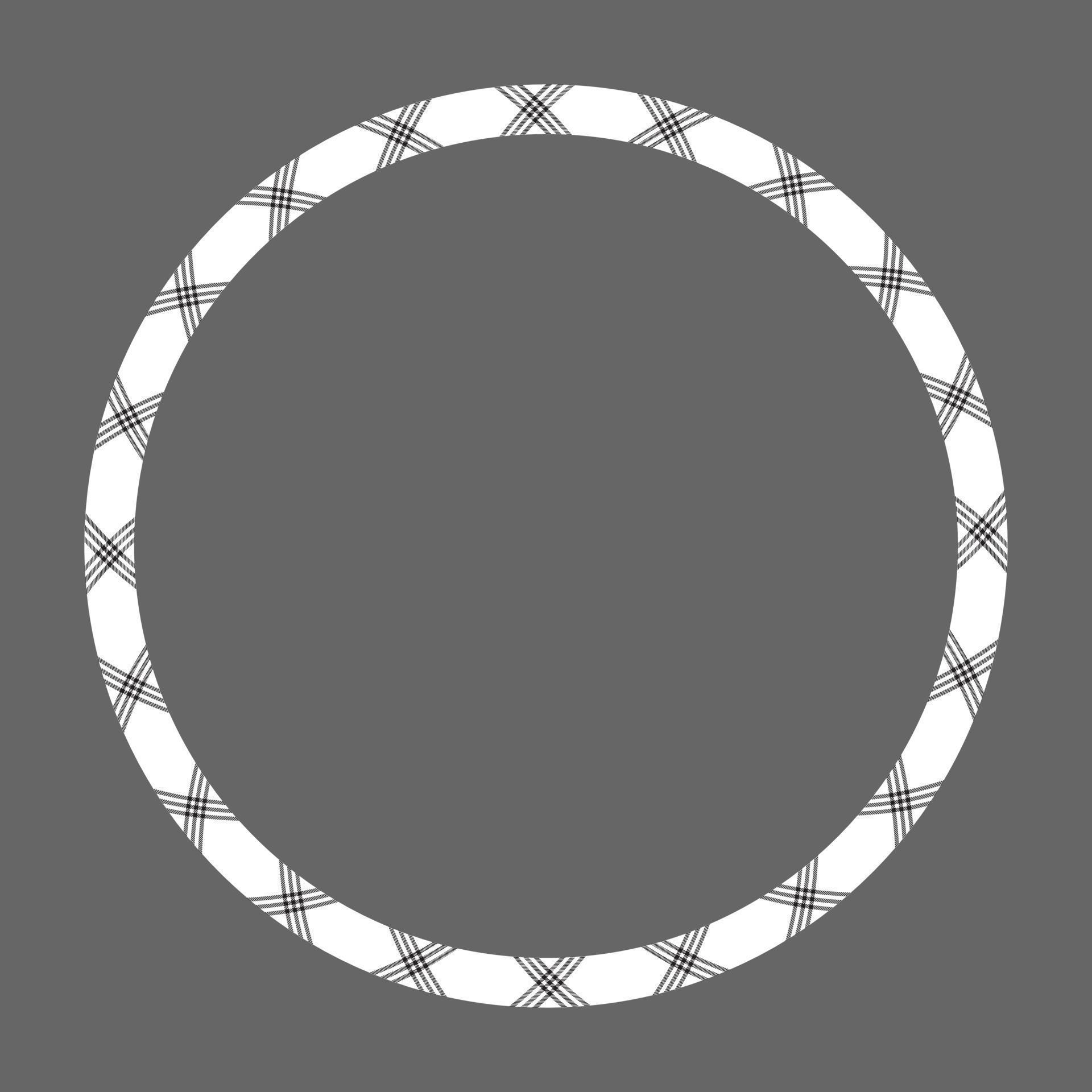 Circle borders and frames vector. Round border pattern geometric vintage frame design. Scottish ...