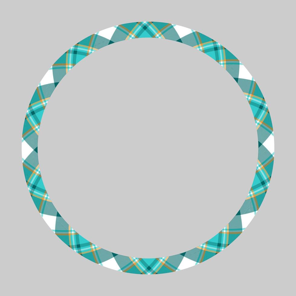 Circle borders and frames vector. Round border pattern geometric vintage frame design. Scottish ...
