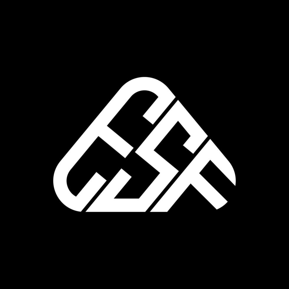 diseño creativo del logotipo de la letra esf con gráfico vectorial, logotipo simple y moderno de ...