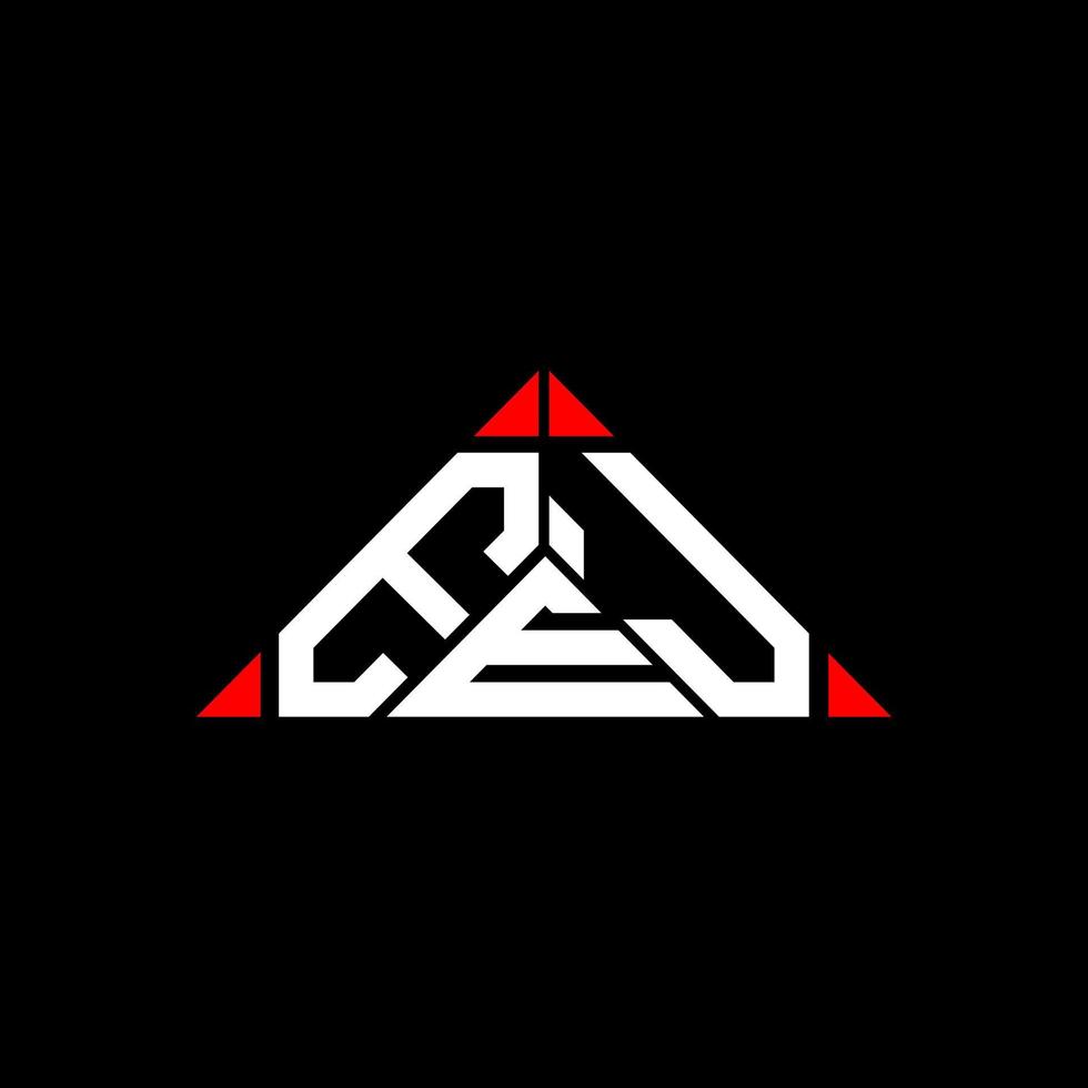 Diseño Creativo Del Logotipo De La Letra Eej Con Gráfico Vectorial