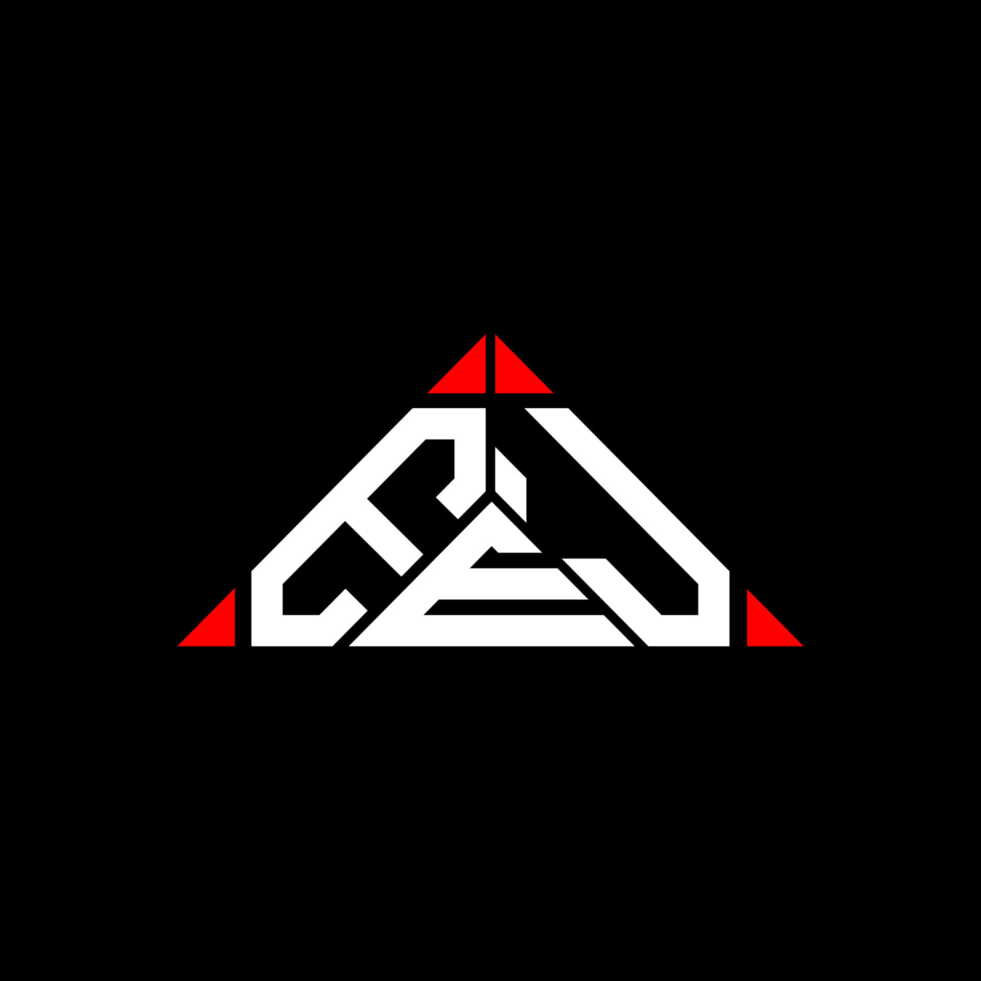 Diseño Creativo Del Logotipo De La Letra Eej Con Gráfico Vectorial