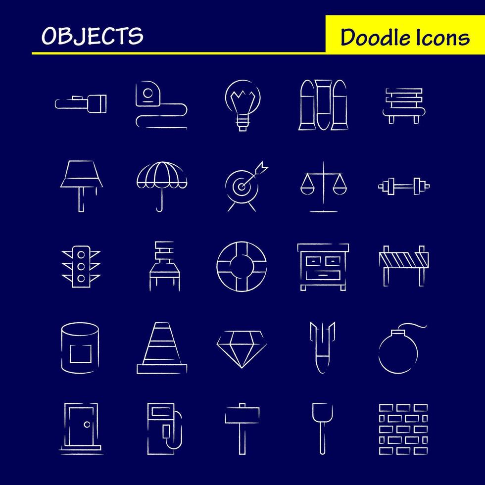 objetos paquete de iconos dibujados a mano para diseñadores y desarrolladores 14218882 Vector en ...