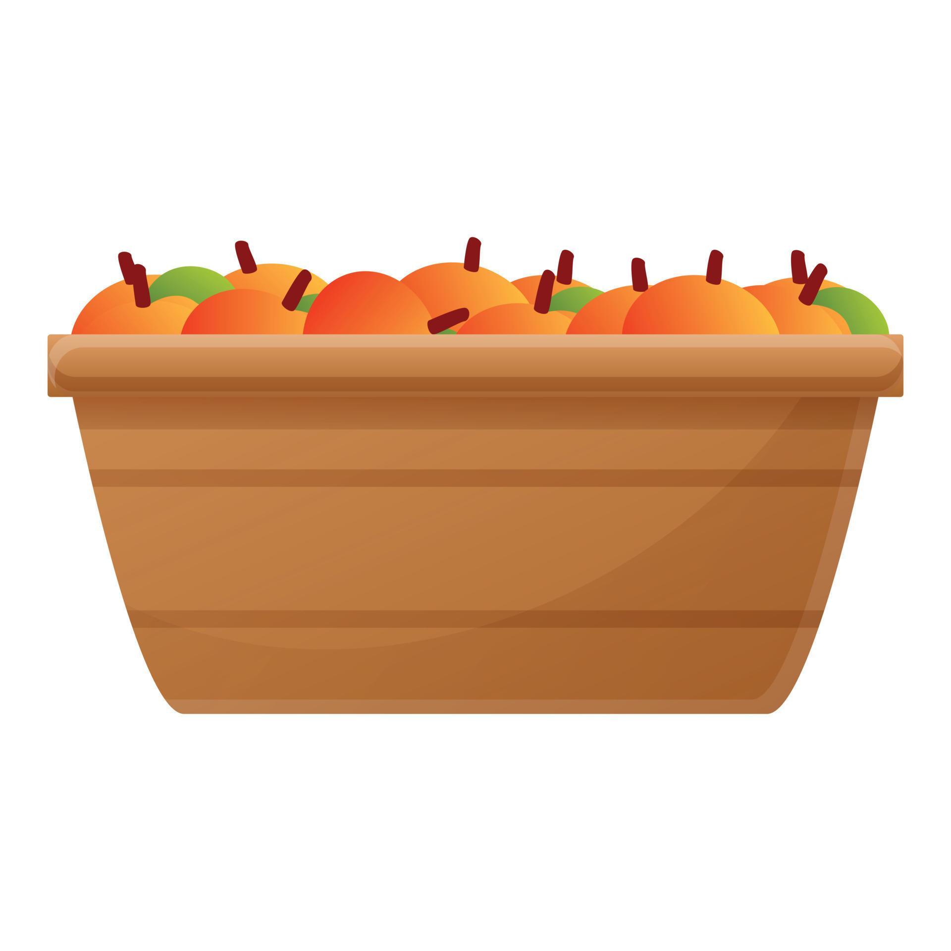 Peach Wood Box Icon Cartoon Style 14221560 Vector Art At Vecteezy