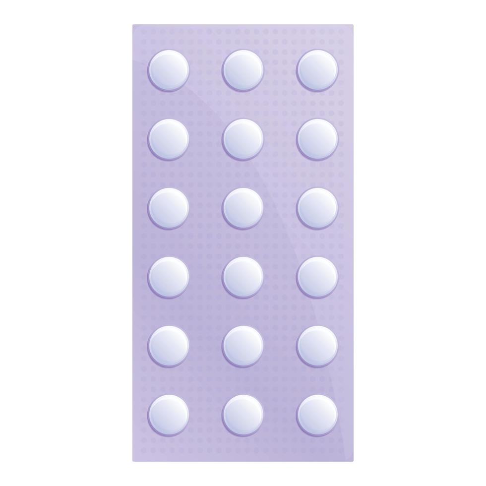 Medical Pill Blister Icon Cartoon Style 14223637 Vector Art At Vecteezy