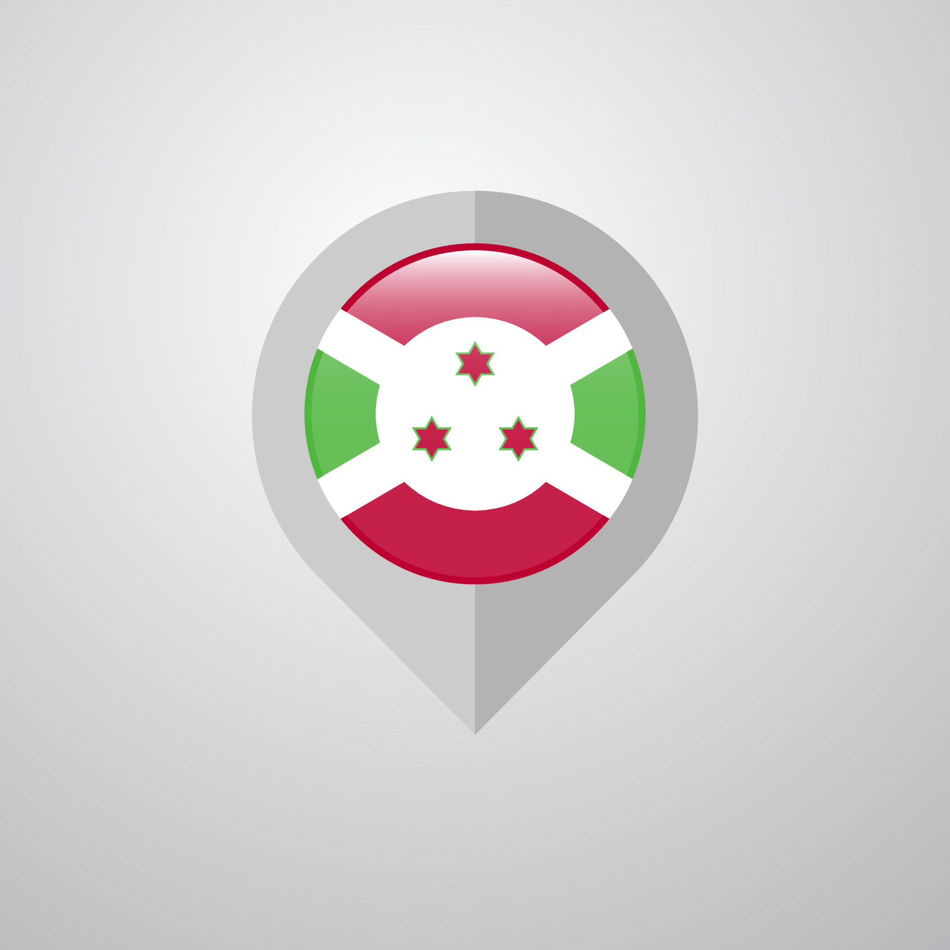 Map Navigation pointer with Burundi flag design vector 14230911 Vector Art at Vecteezy