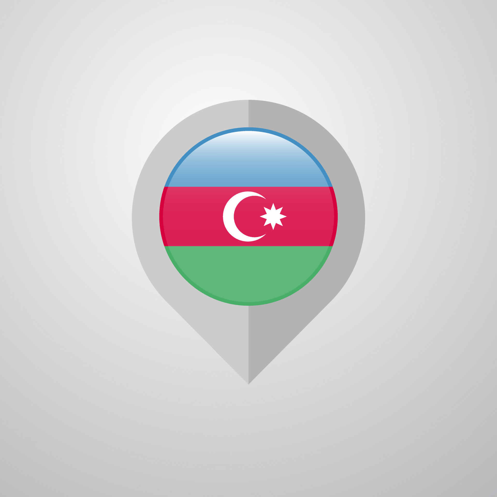 Map Navigation pointer with Azerbaijan flag design vector 14233607 Vector Art at Vecteezy