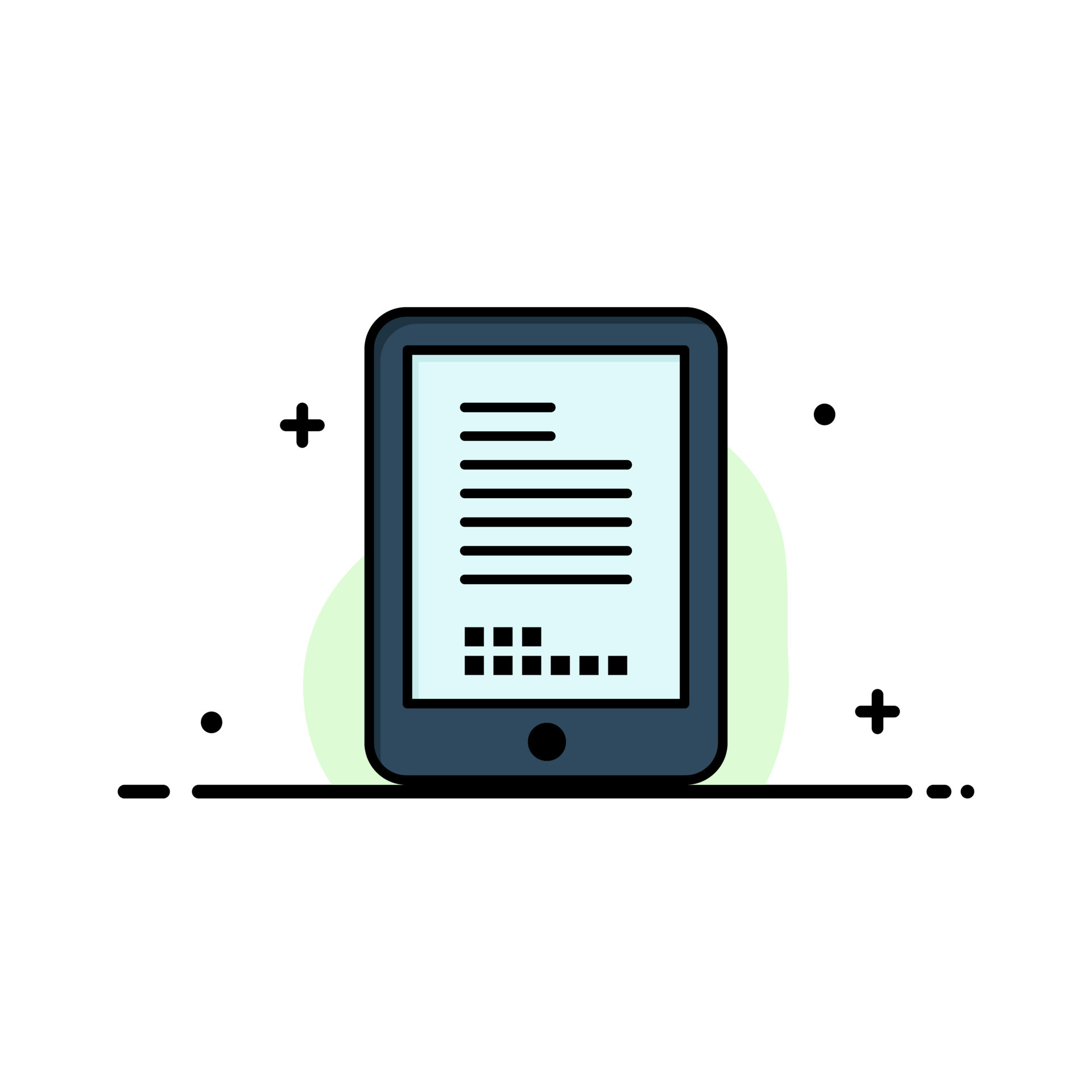 Mobile Coding Hardware Cell Business Flat Line Filled Icon Vector Banner Template 14233825