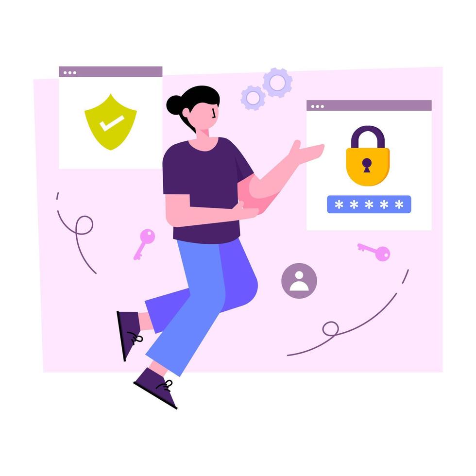 Modern design illustration of web security 14235662 Vector Art at Vecteezy