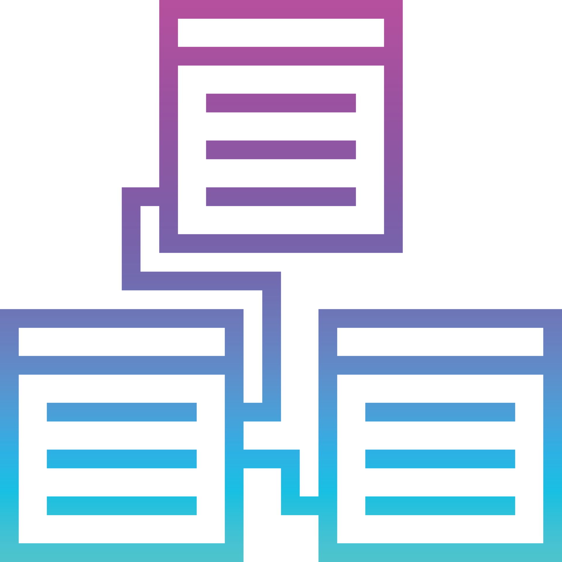 Database Design Structure Software Development Gradient Icon 14236013