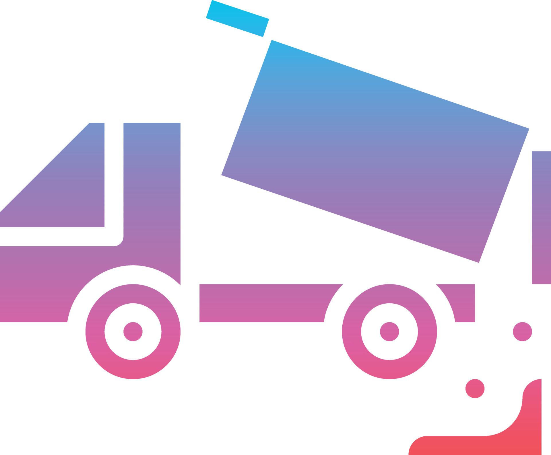 dumper tool construction - gradient solid icon 14236256 Vector Art at ...