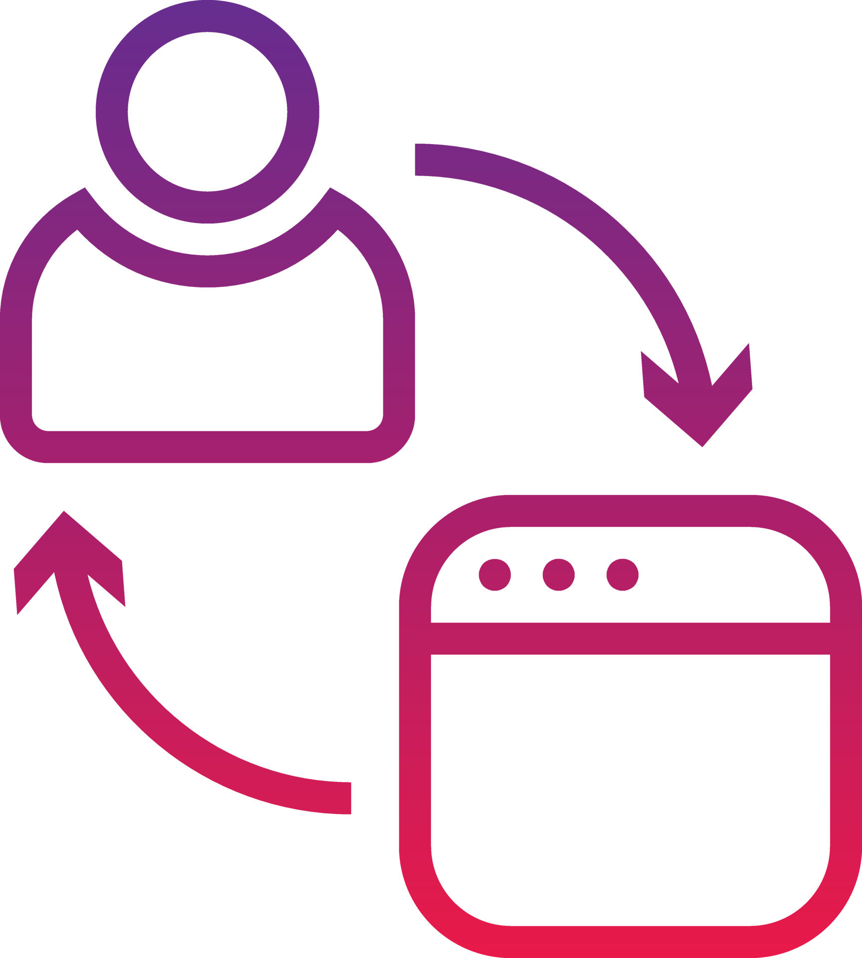 Interaction User Experience Software Development Gradient Icon