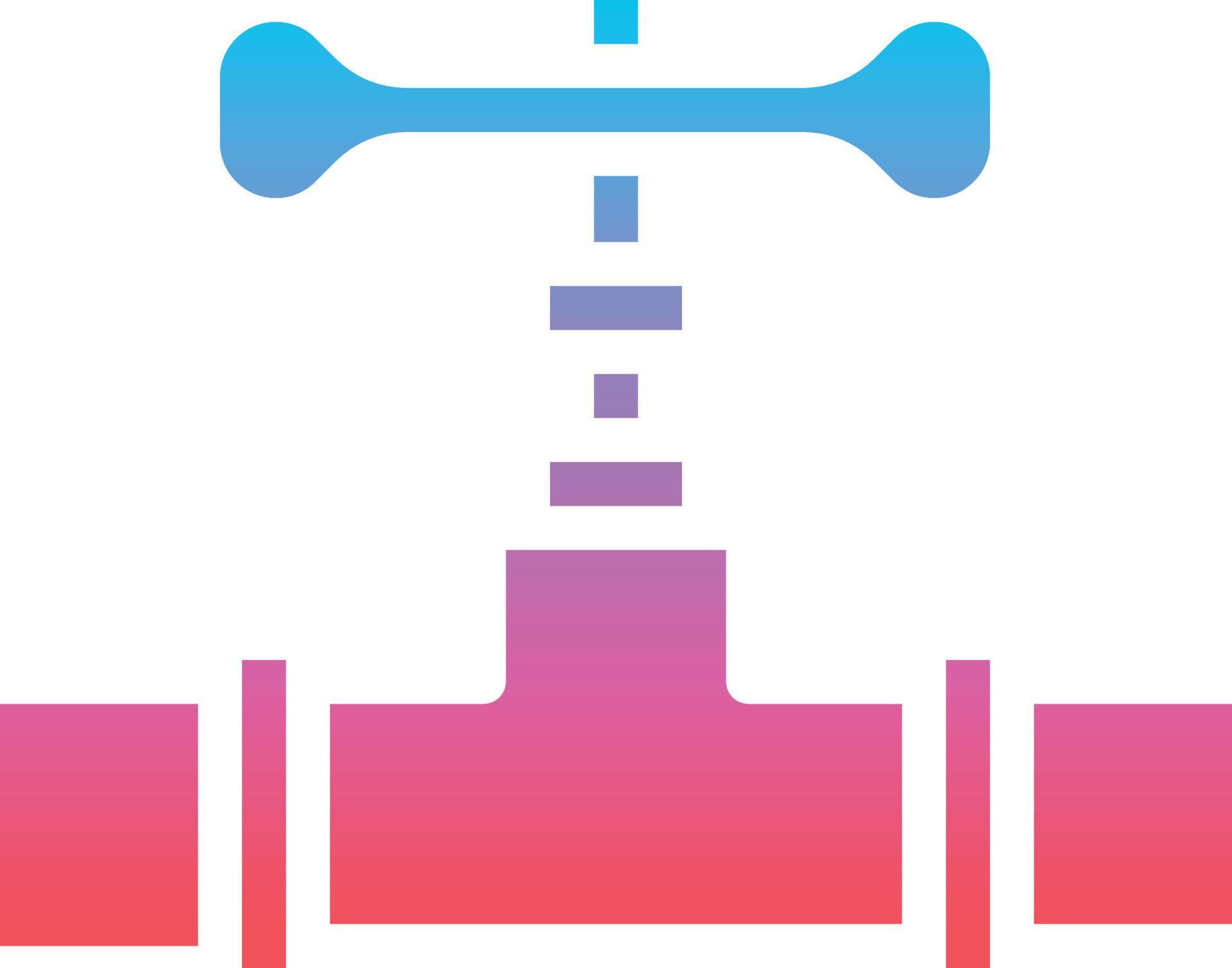valve pipe construction - gradient solid icon 14236581 Vector Art at Vecteezy