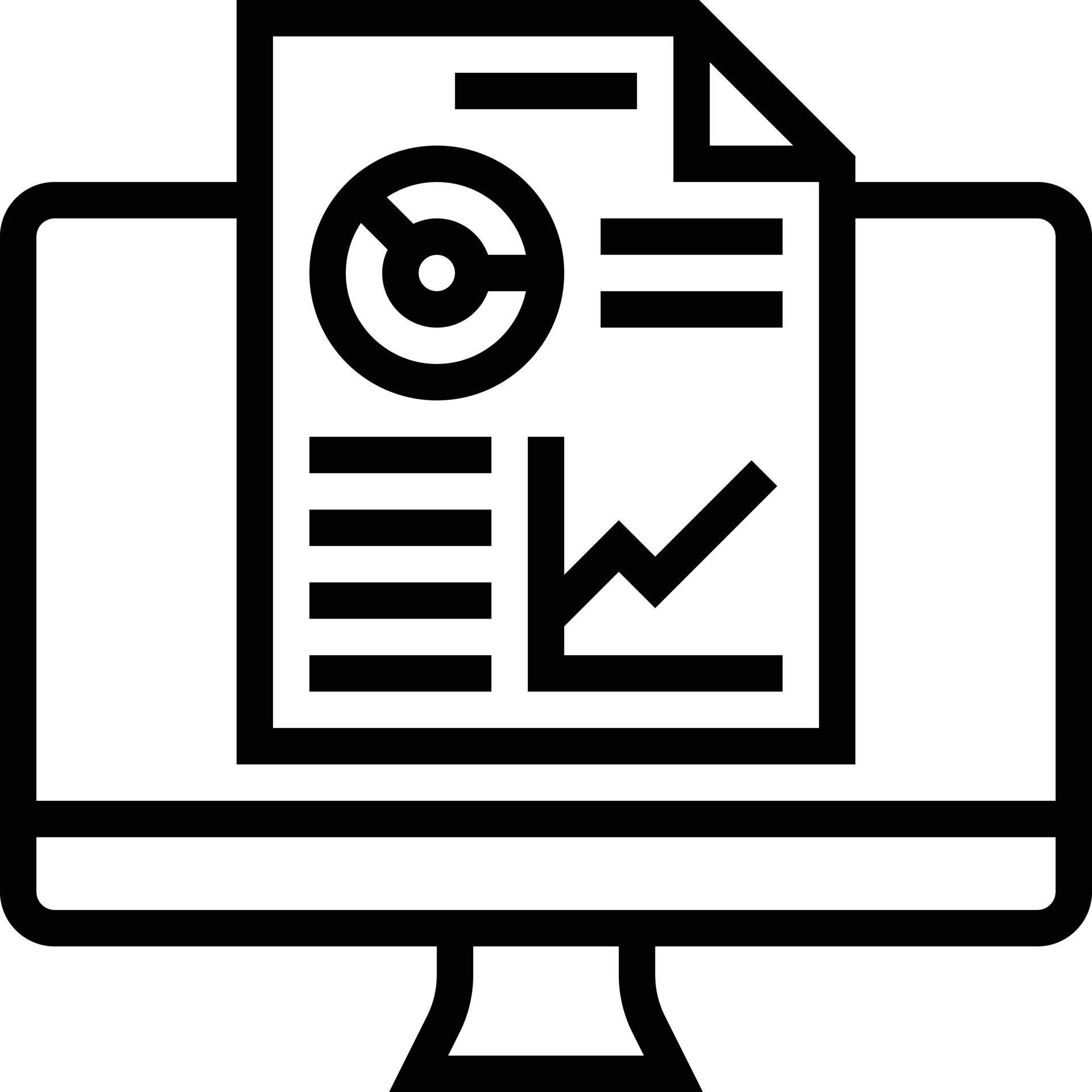 information graphics analysis software development - outline icon 14236746 Vector Art at Vecteezy
