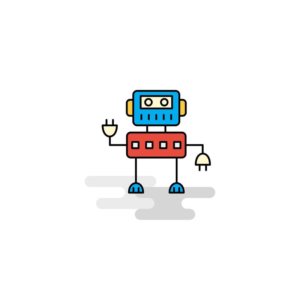 Flat Robotics Icon Vector 14239588 Vector Art at Vecteezy