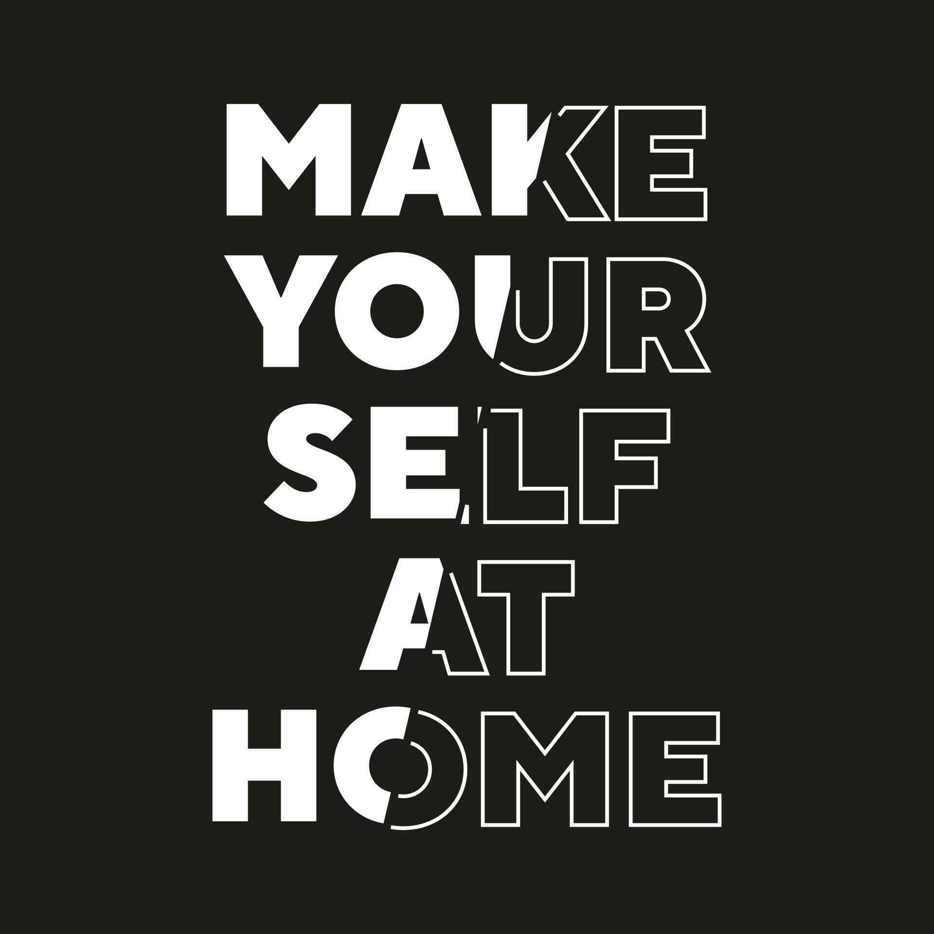 Make yourself at home new best stock text effect professional unique ...