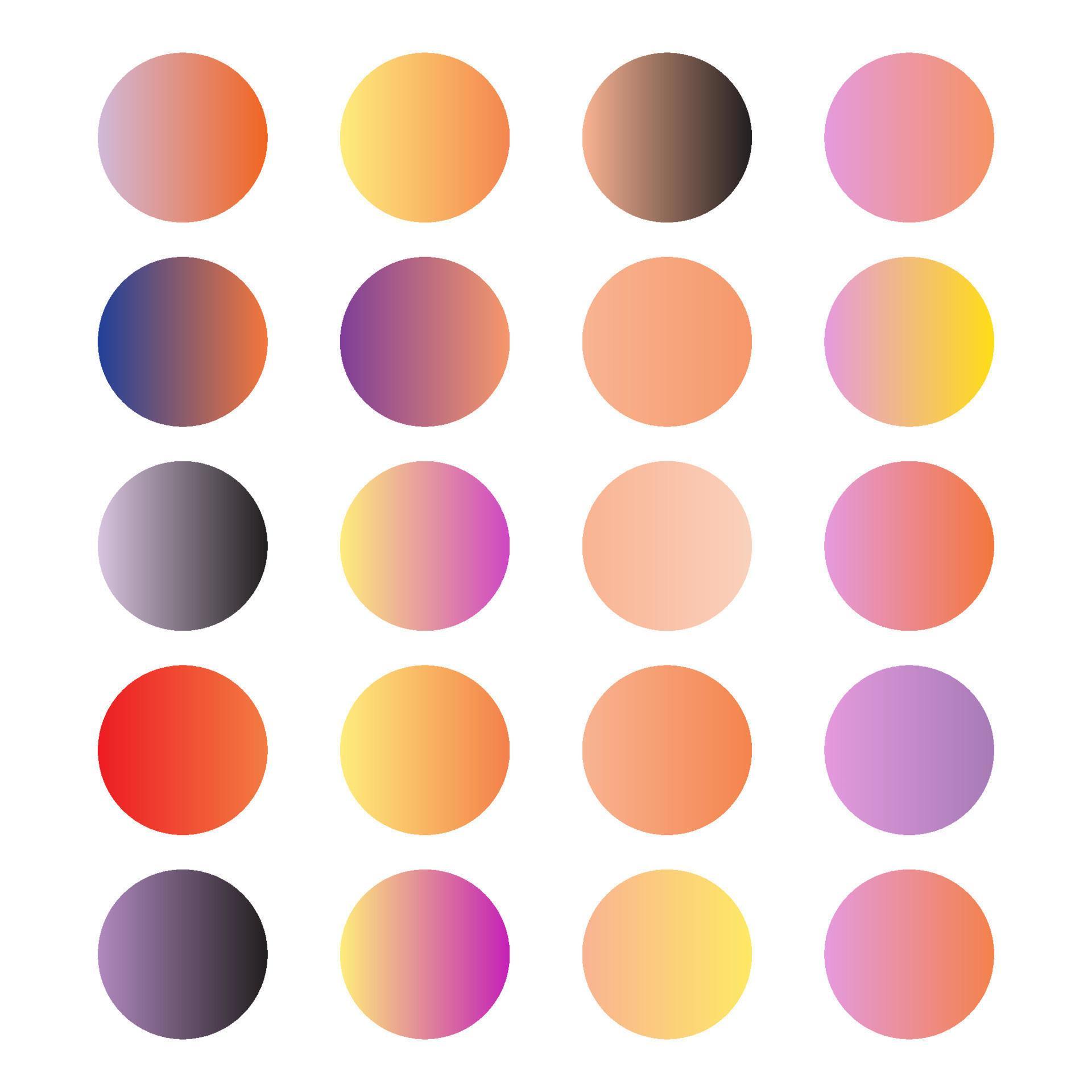 gradient color palette 14242682 Vector Art at Vecteezy