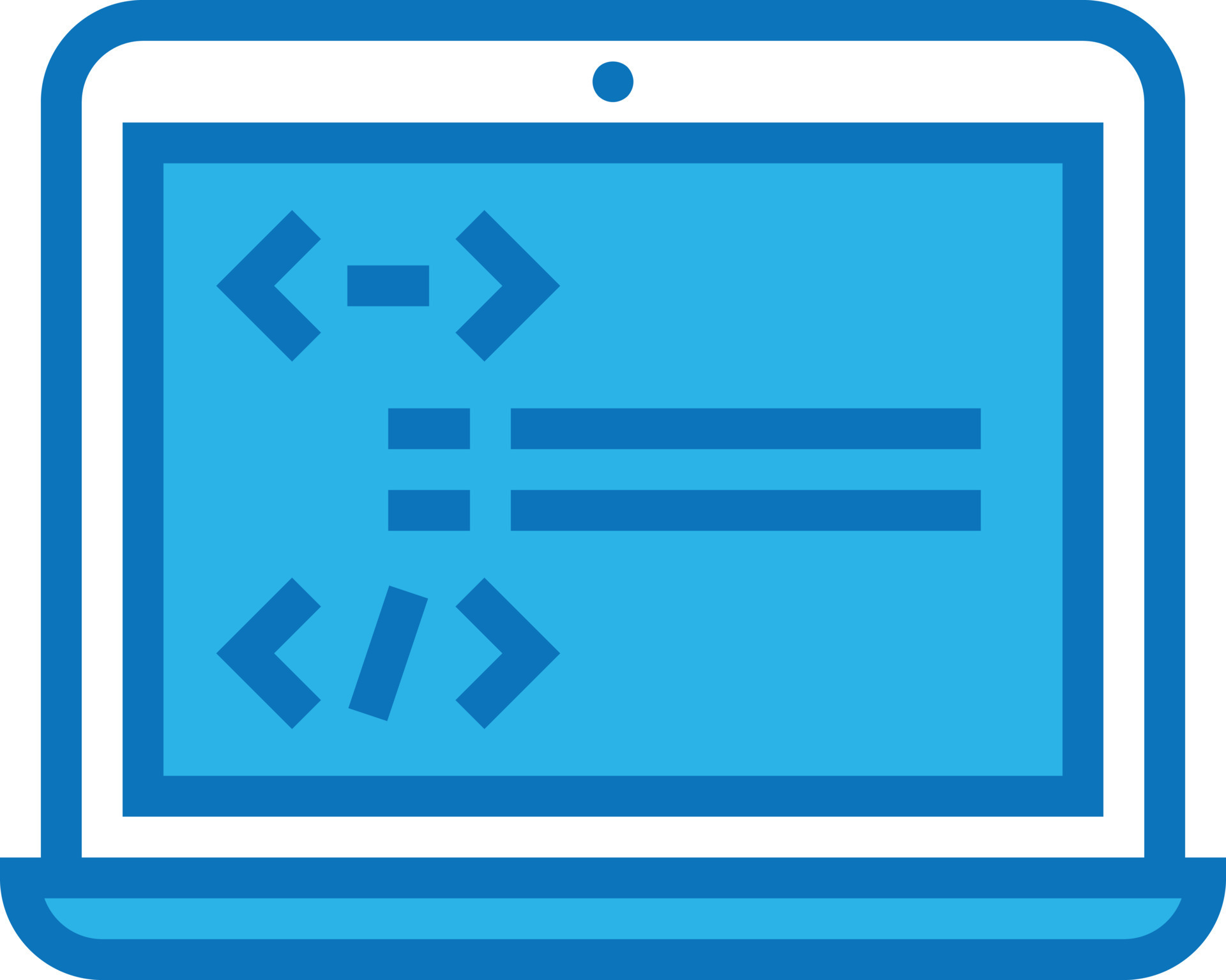Programming Coding Structure Software Development Blue Icon 14243413 Vector Art At Vecteezy