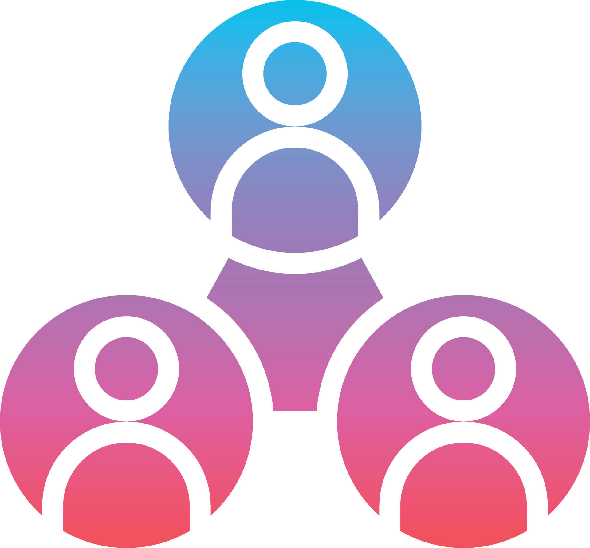 networking collaboration structure marketing - gradient solid icon ...