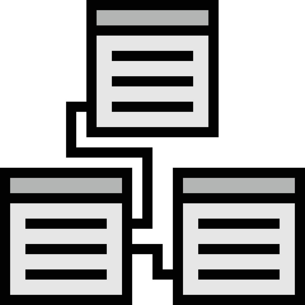 database design structure software development - filled outline icon ...