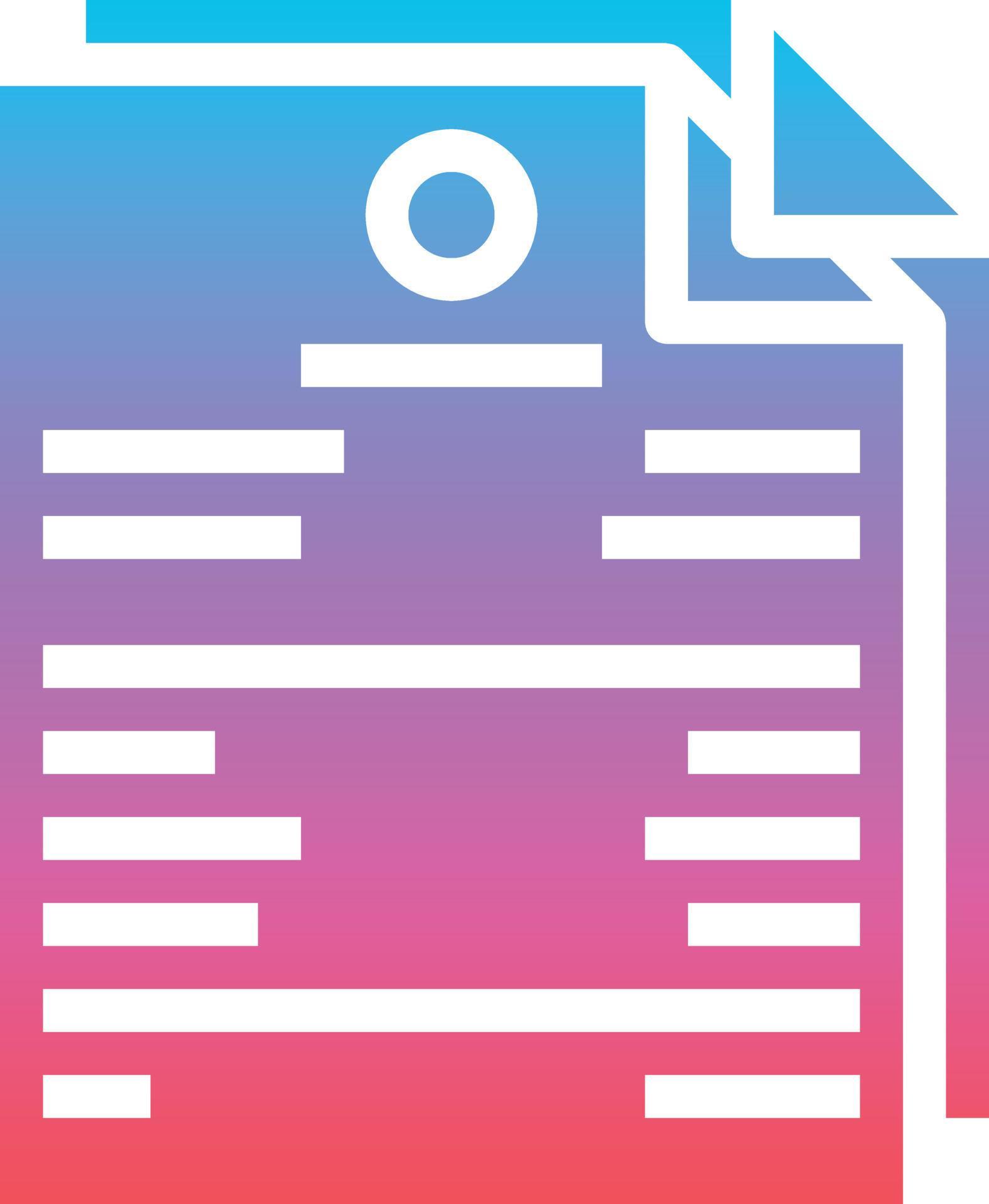 invoice receipt paper tax vat - gradient solid icon 14243685 Vector Art ...