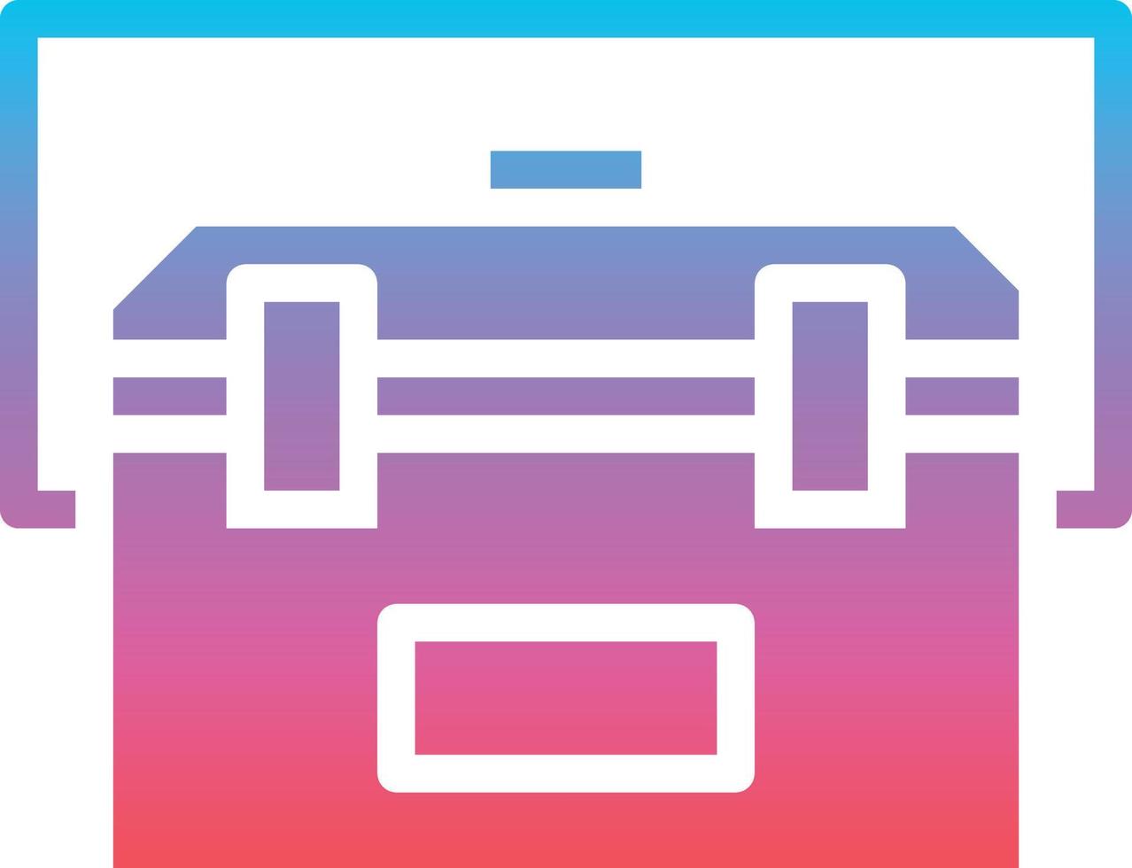 toolbox tool construction - gradient solid icon 14243761 Vector Art at ...