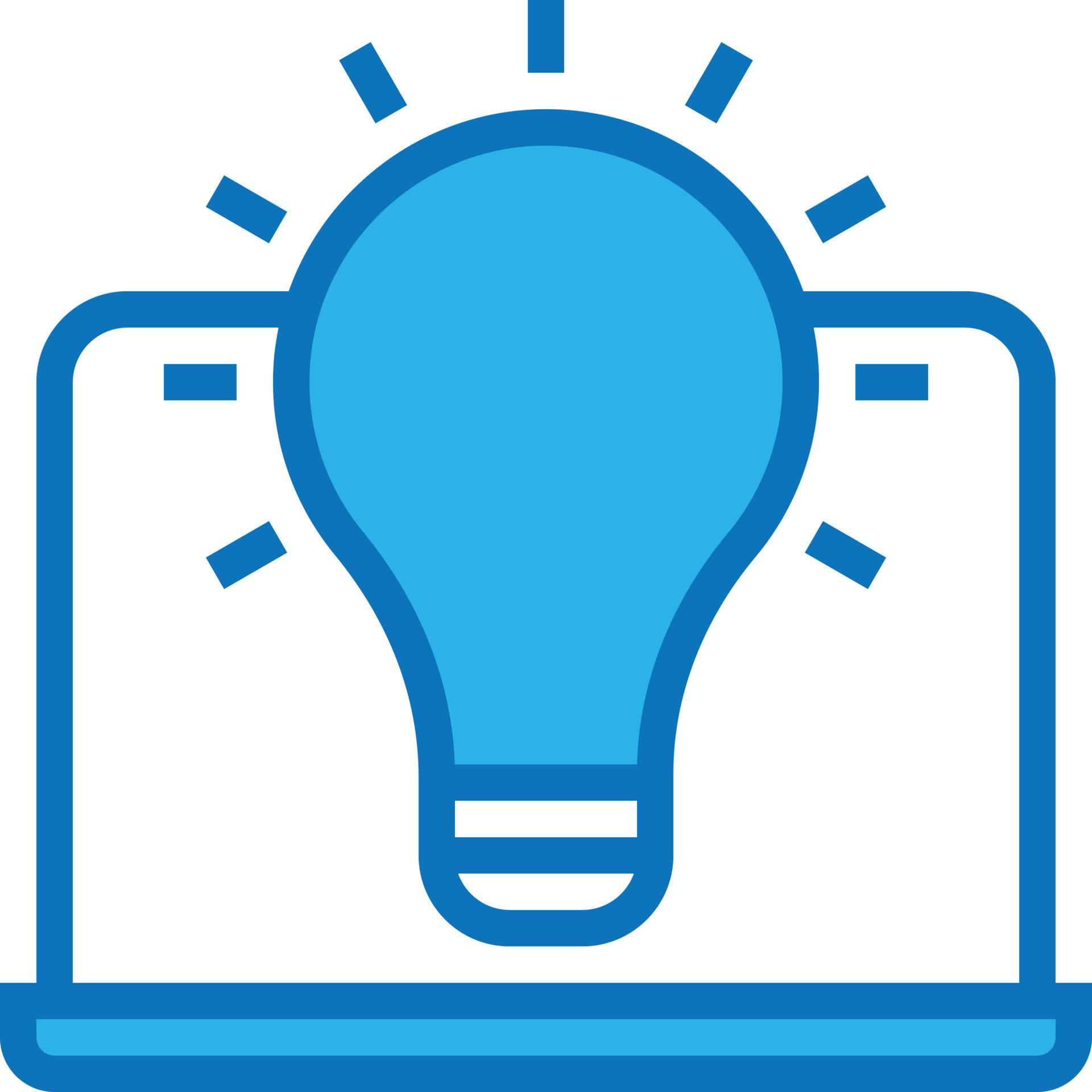 intelligent system idea software development - blue icon 14243942 ...