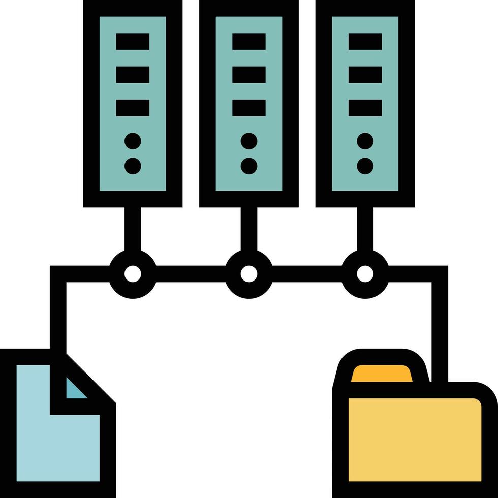 Server File Storage Software Development Filled Outline Icon 14244045 Vector Art At Vecteezy
