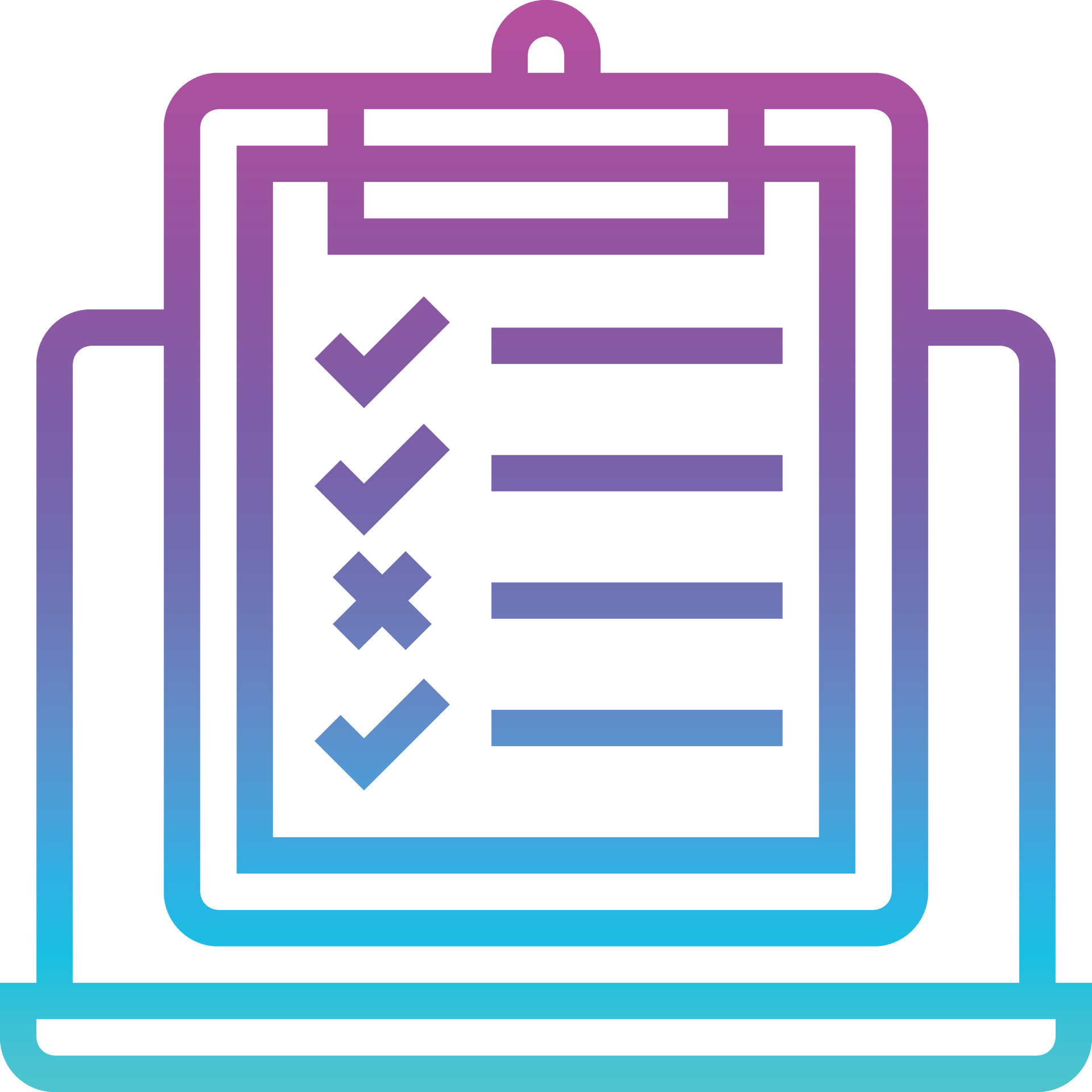 testing checklist requirment software development - gradient icon ... testing checklist requirment software development - gradient icon ...