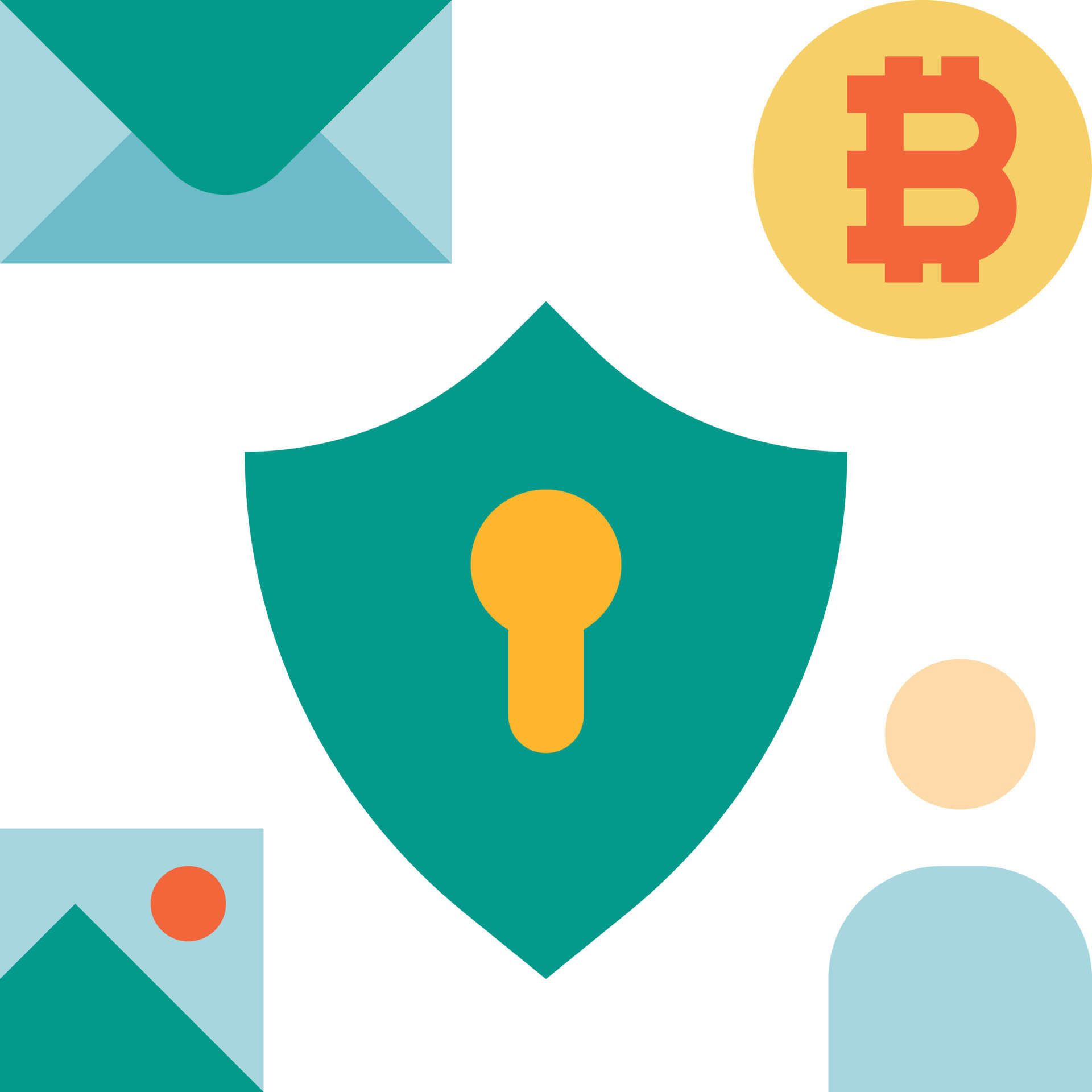 encryption data protected software development - flat icon 14244665 ...