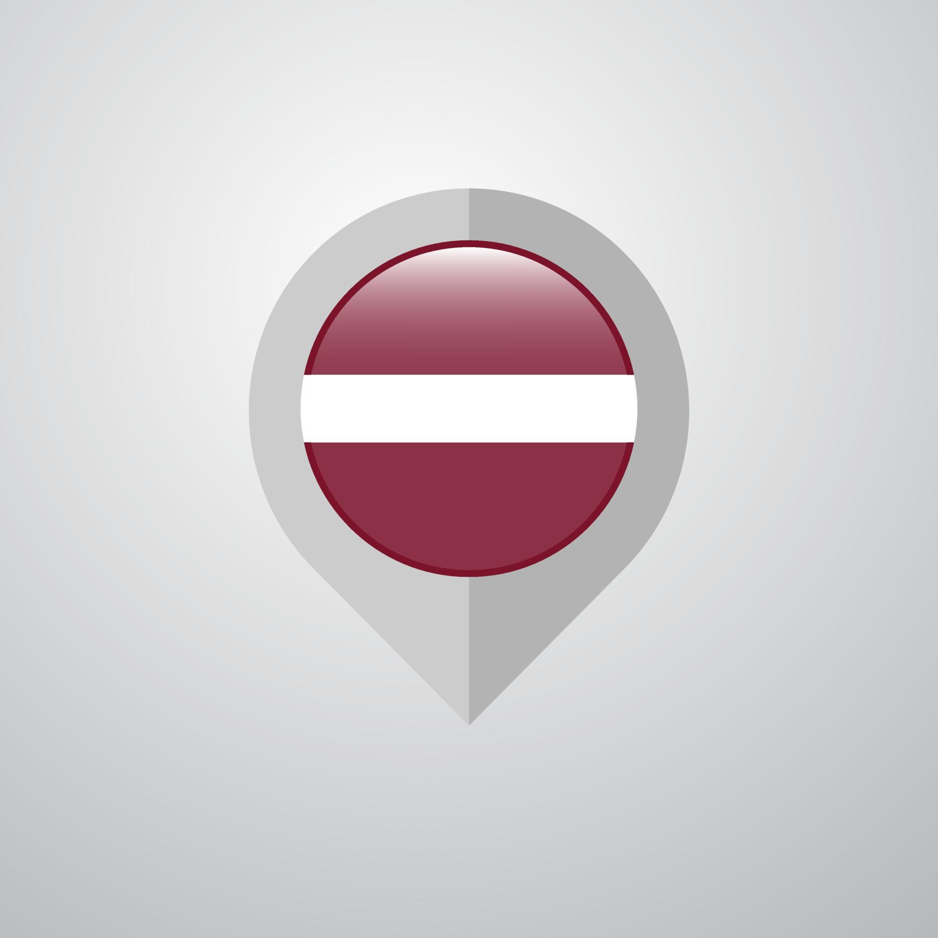Map Navigation pointer with Latvia flag design vector 14244909 Vector Art at Vecteezy