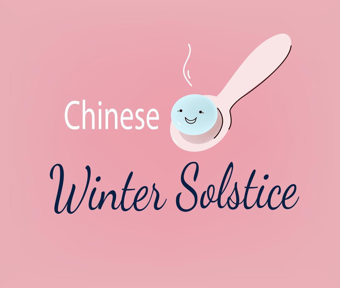 Winter Solstice greeting card, banner, poster.Chinese and Taiwanese ...
