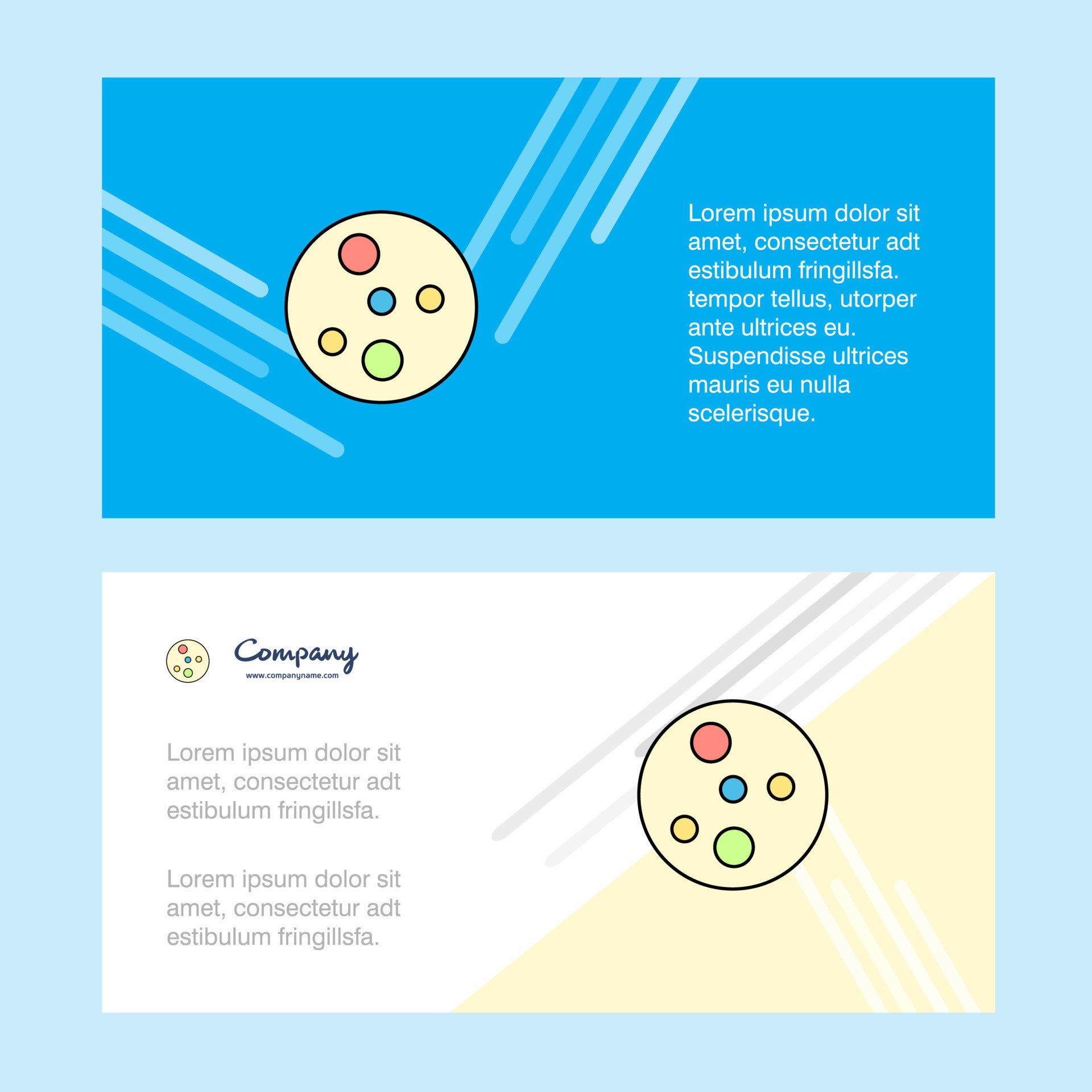 Bacteria plate abstract corporate business banner template horizontal ...