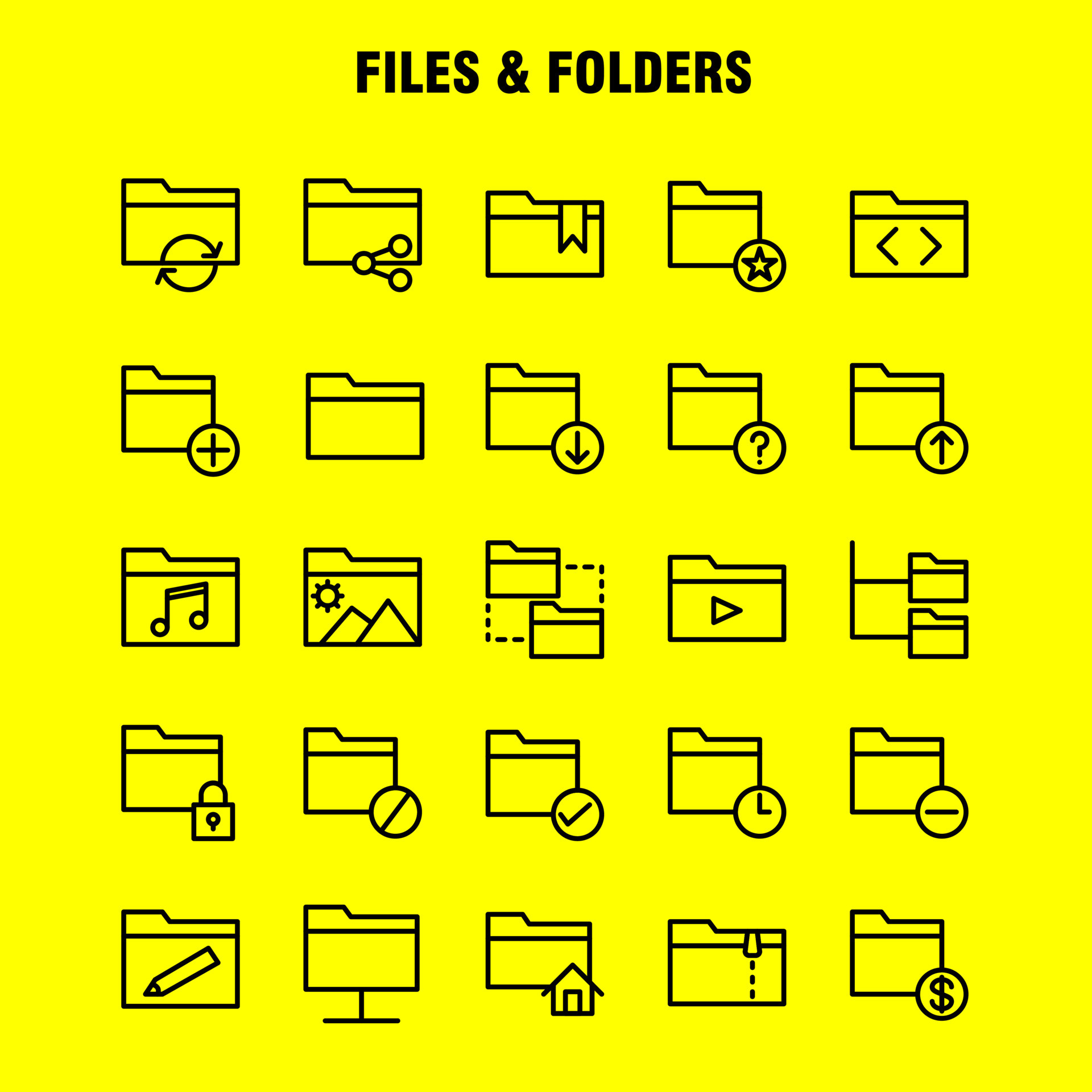 Files And Folders Line Icon Pack For Designers And Developers Icons Of Connect Folder Network