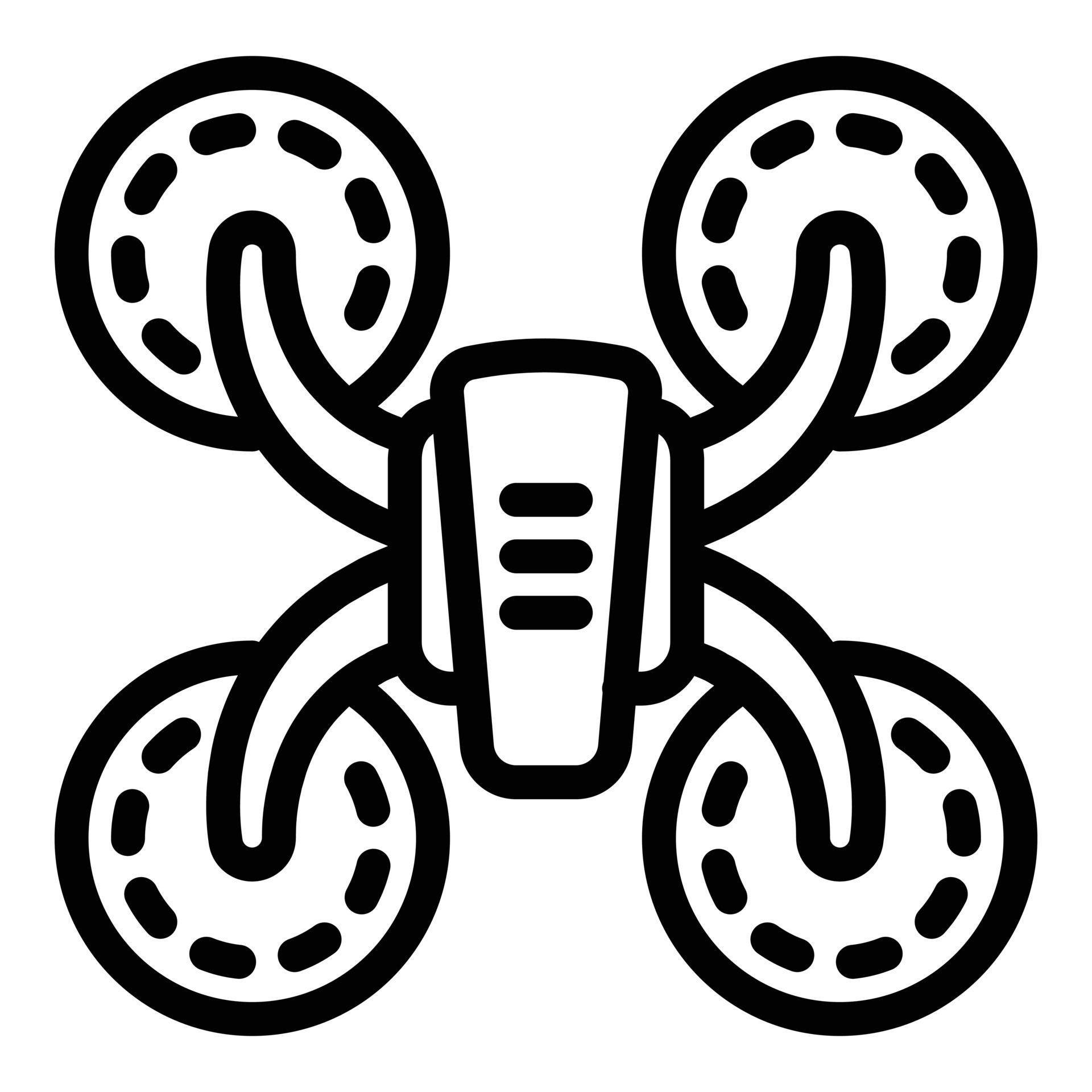 Aerial Drone Icon Outline Style 14255244 Vector Art At Vecteezy