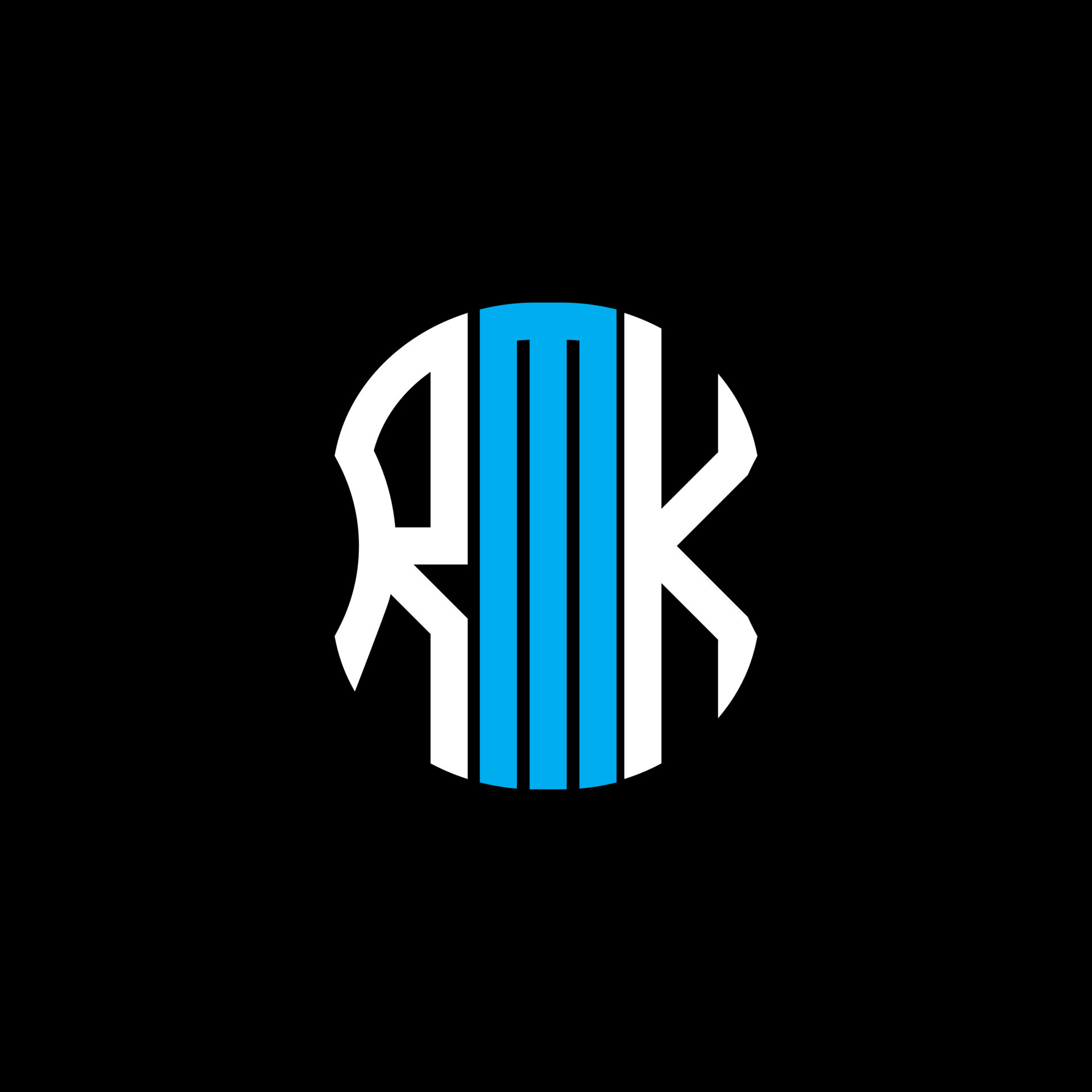 Rmk Letter Logo Abstract Creative Design Rmk Unique Design 14265308 Vector Art At Vecteezy