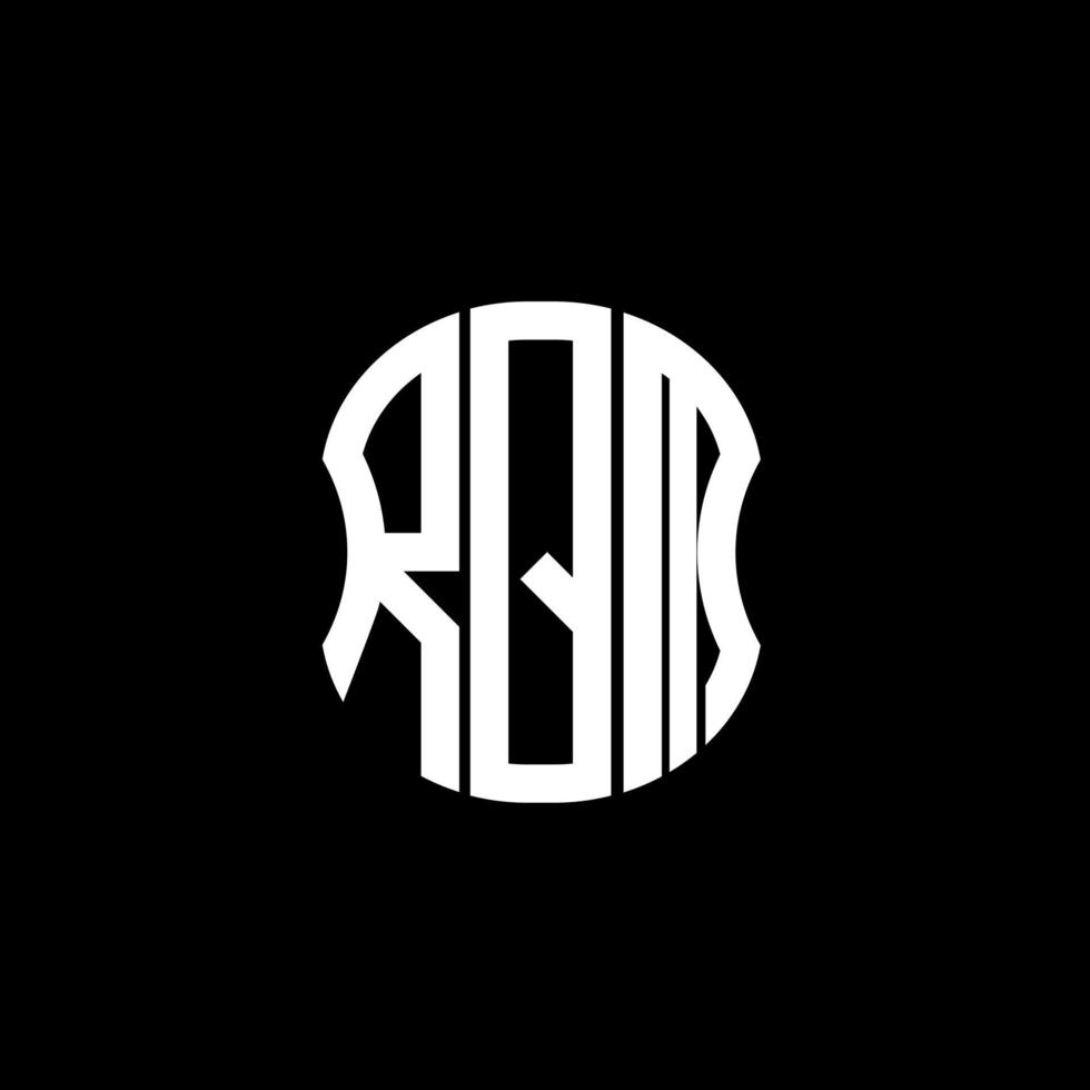 diseño creativo abstracto del logotipo de la letra rqm. diseño único rqm 14265912 Vector en Vecteezy