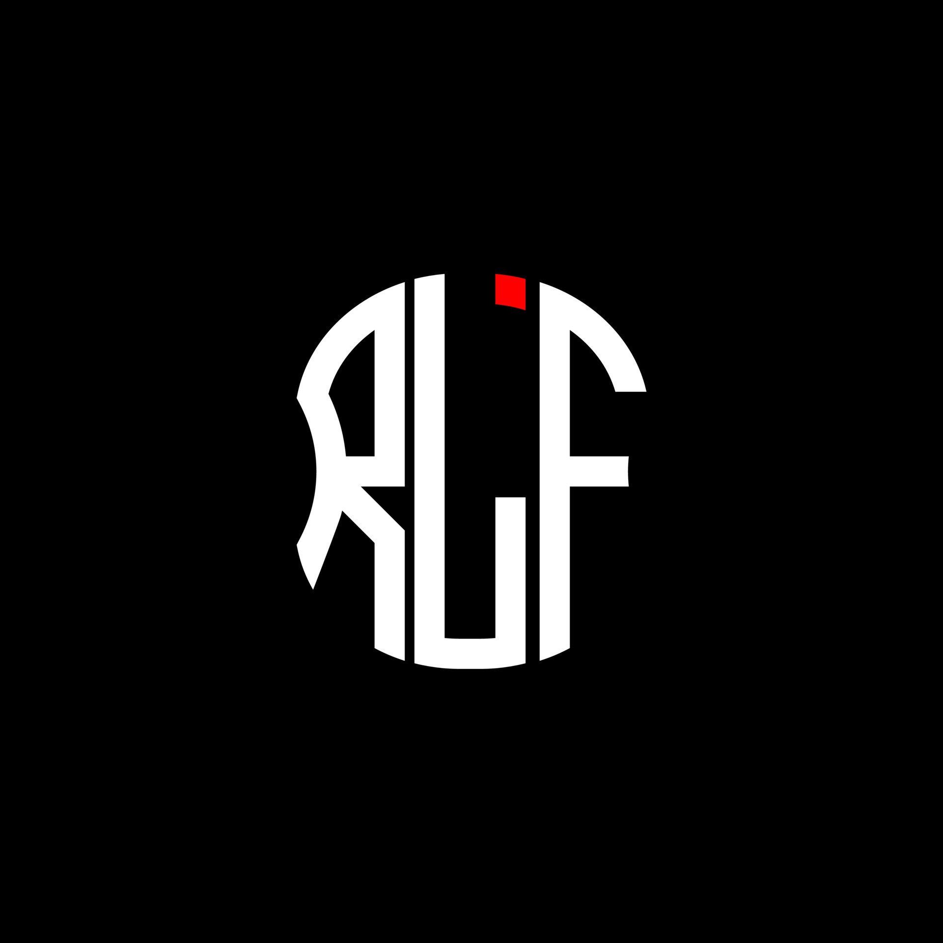 diseño creativo abstracto del logotipo de la letra rlf. diseño unico 14265983 Vector en Vecteezy