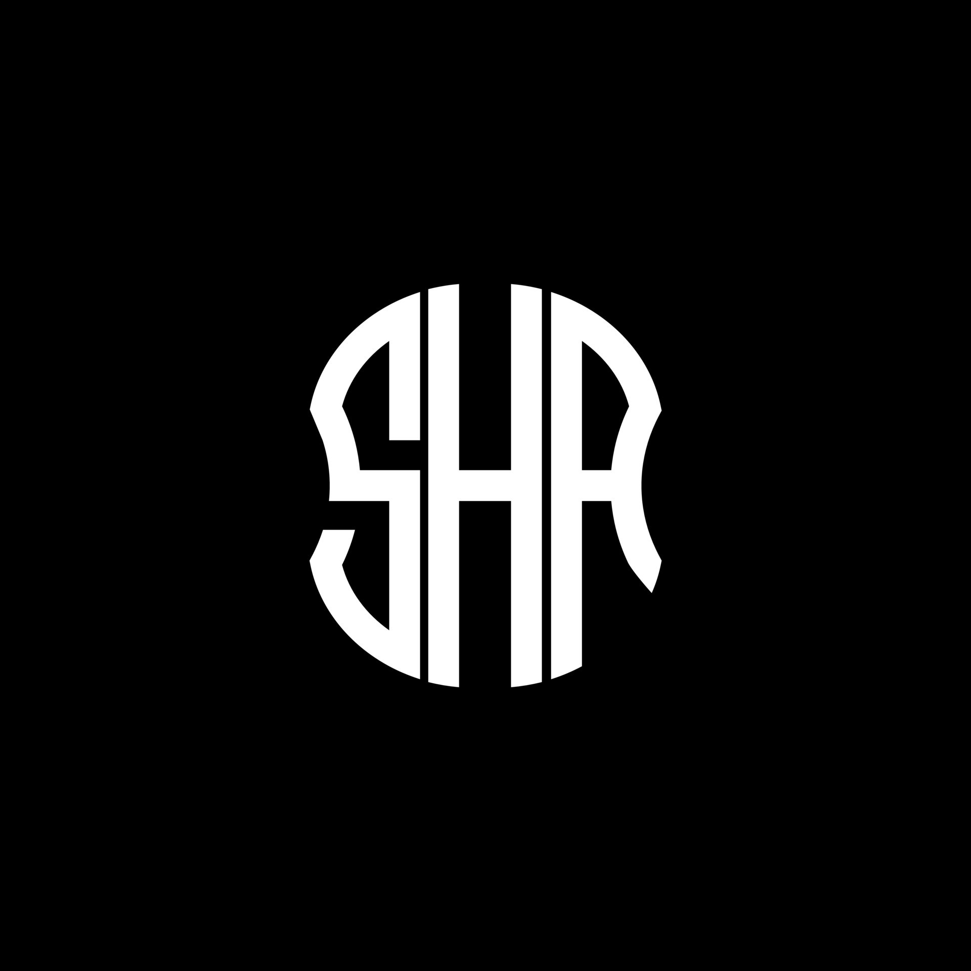 diseño creativo abstracto del logotipo de la letra sha. tiene un diseño ... diseño creativo abstracto del logotipo de la letra sha. tiene un diseño ...