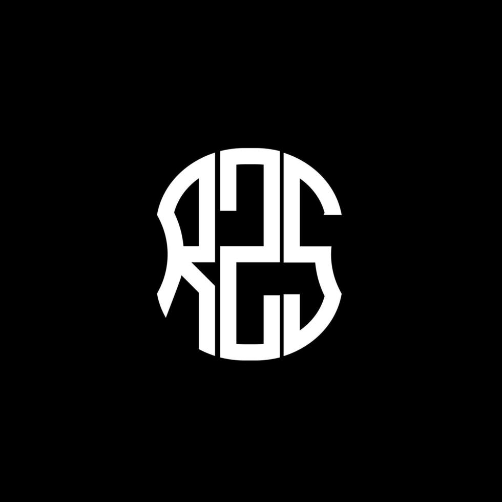 diseño creativo abstracto del logotipo de la letra rzs. diseño único rzs 14266270 Vector en Vecteezy