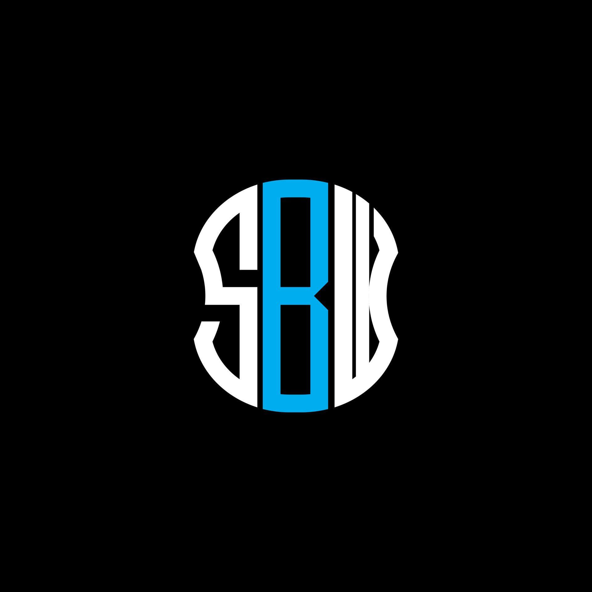 diseño creativo abstracto del logotipo de la letra sbw. diseño único sbw 14266537 Vector en Vecteezy