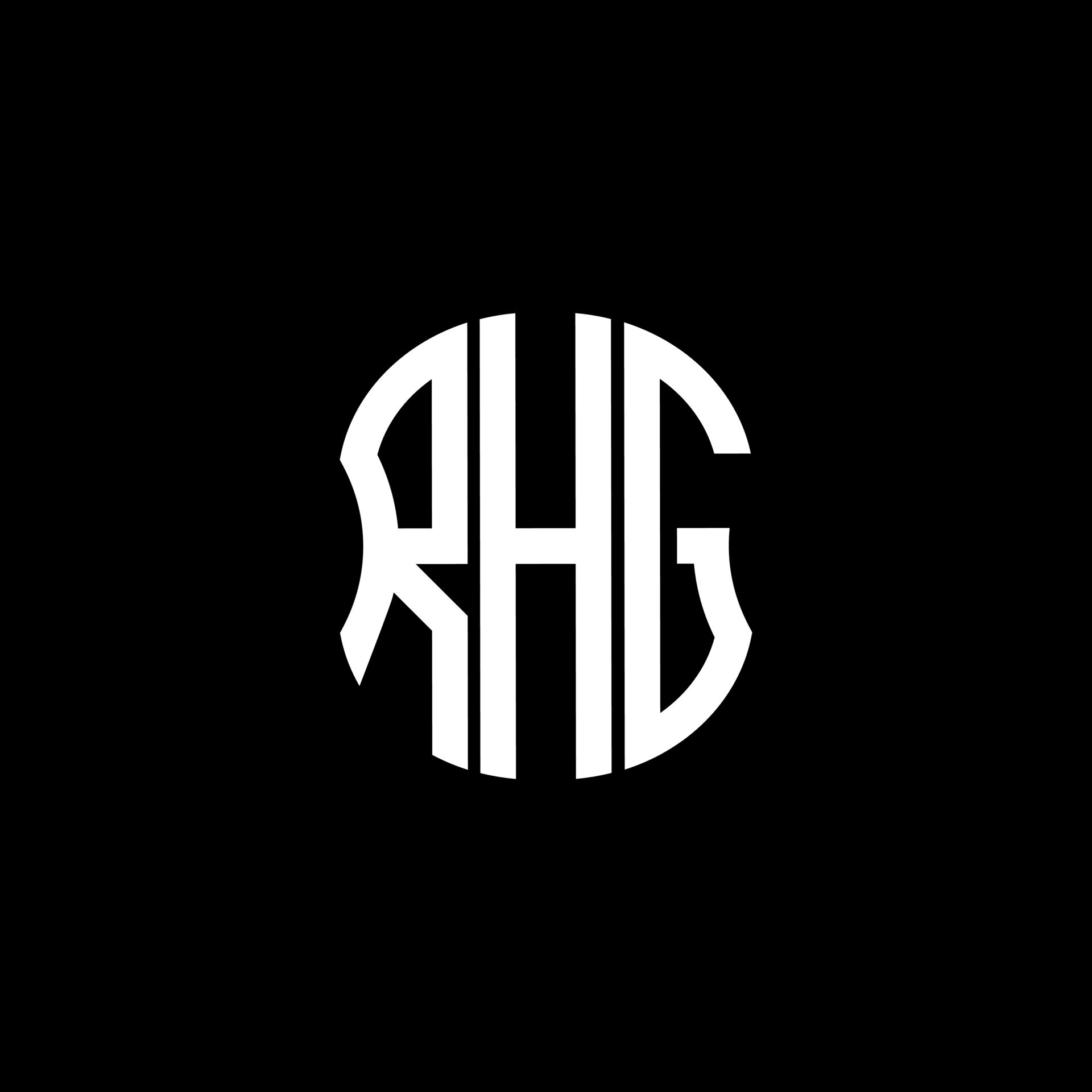 diseño creativo abstracto del logotipo de la letra rhg. diseño unico 14266615 Vector en Vecteezy