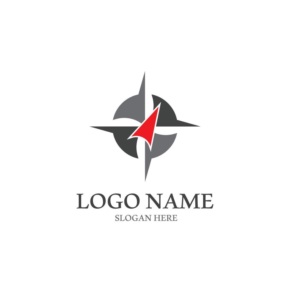 Compass Logo Template Vector Icon 14267826 Vector Art At Vecteezy
