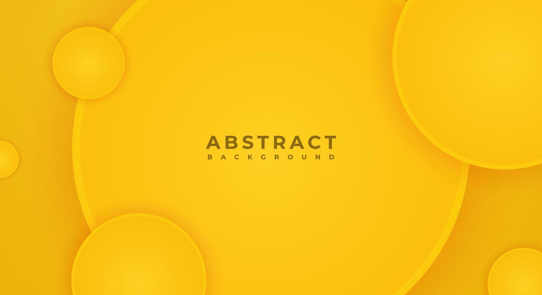 Abstract 3d Background Circle Yellow Papercut Layer With Copy Space For Text Or Message 14268387