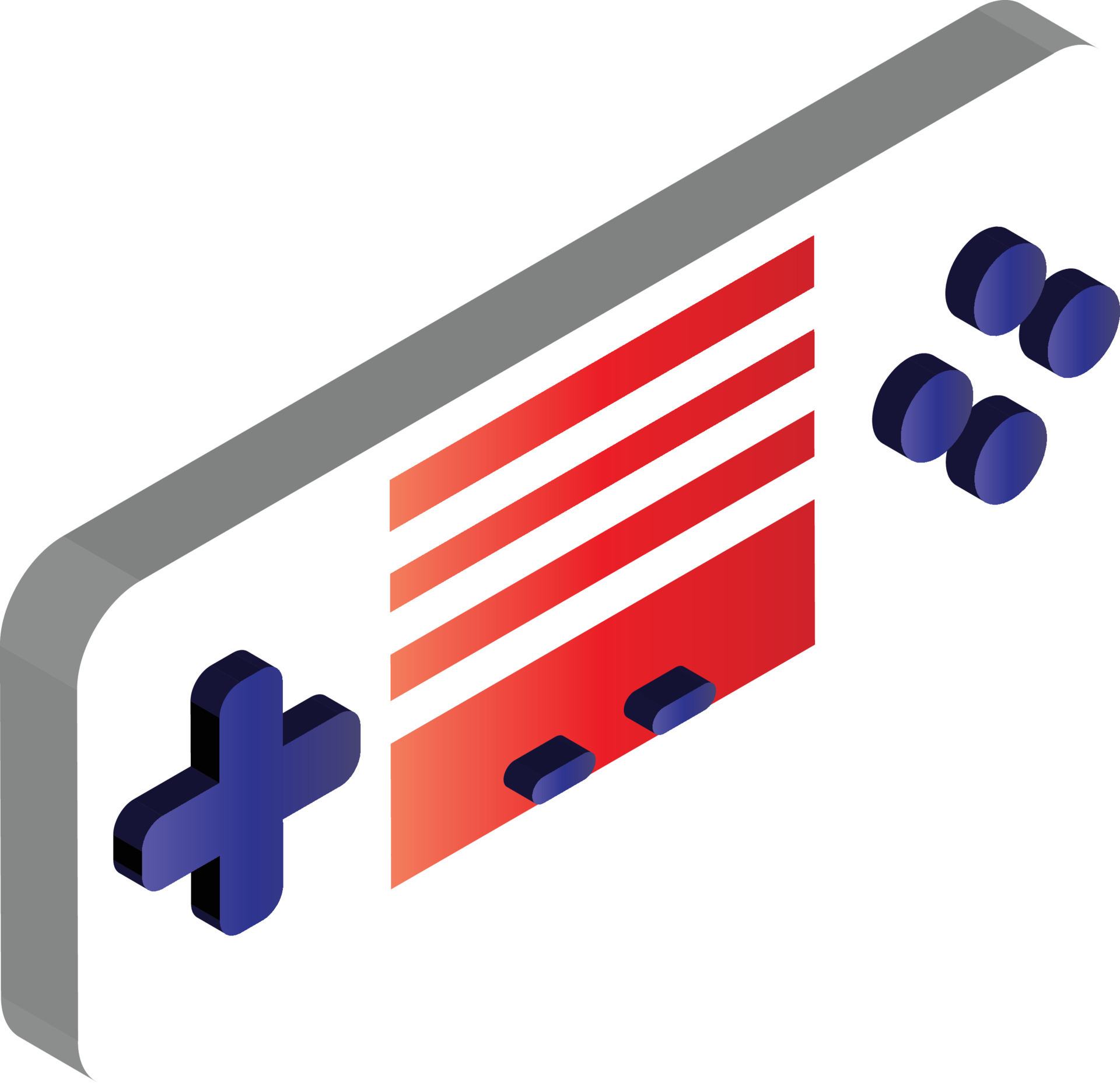 game controller device illustration in 3D isometric style 14273232 Vector Art at Vecteezy