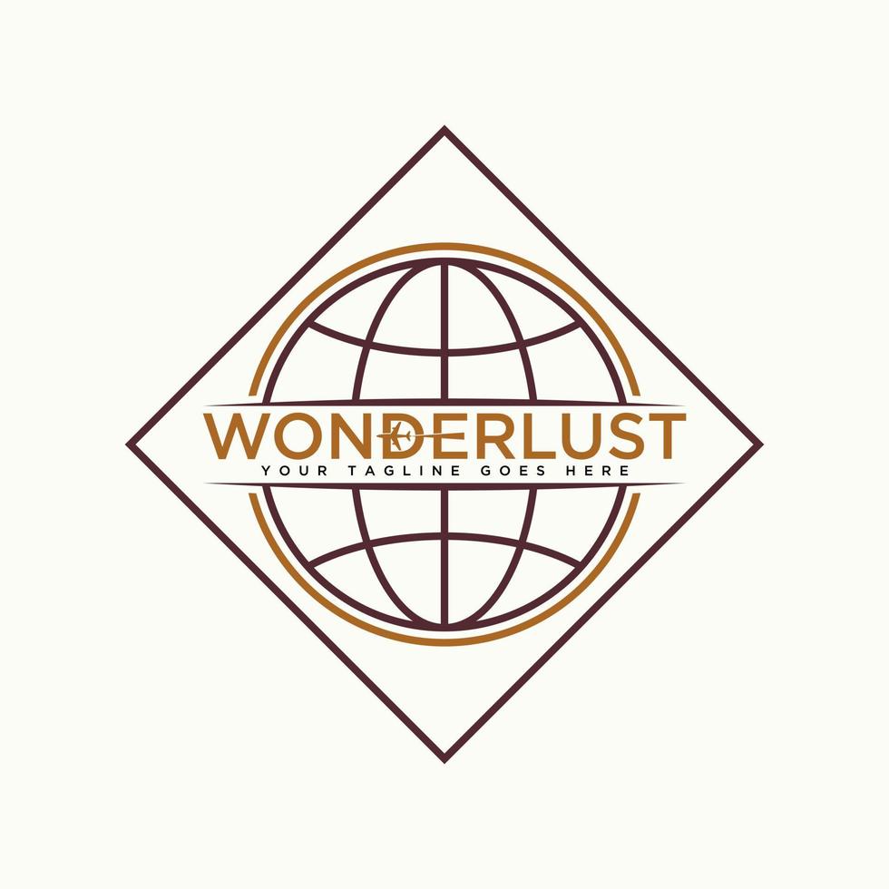 Simple and unique line globe for emblem or background image graphic icon logo design abstract ...