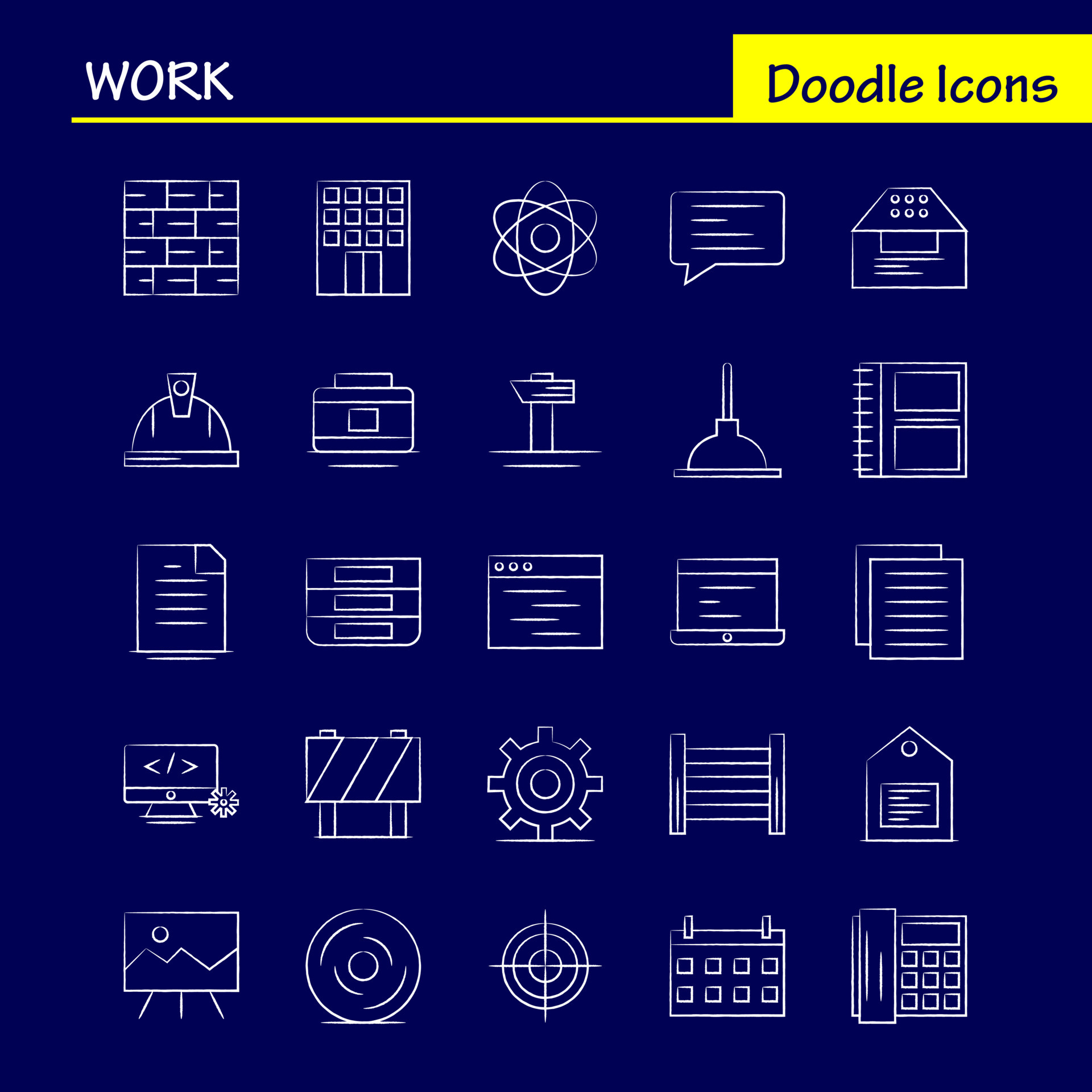 Work Icon Pack Vector Art, Icons, and Graphics for Free Download