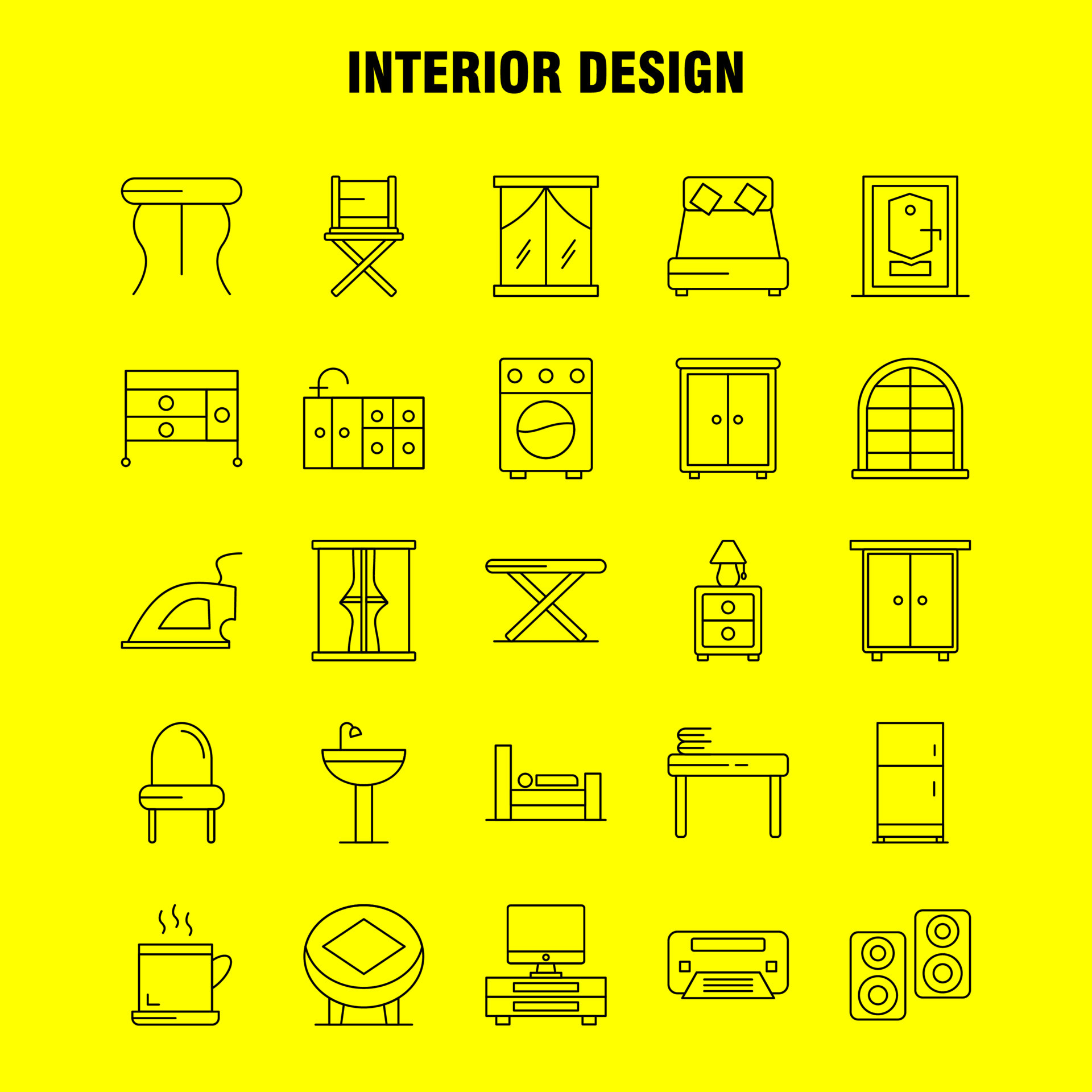 Interior Design Icons