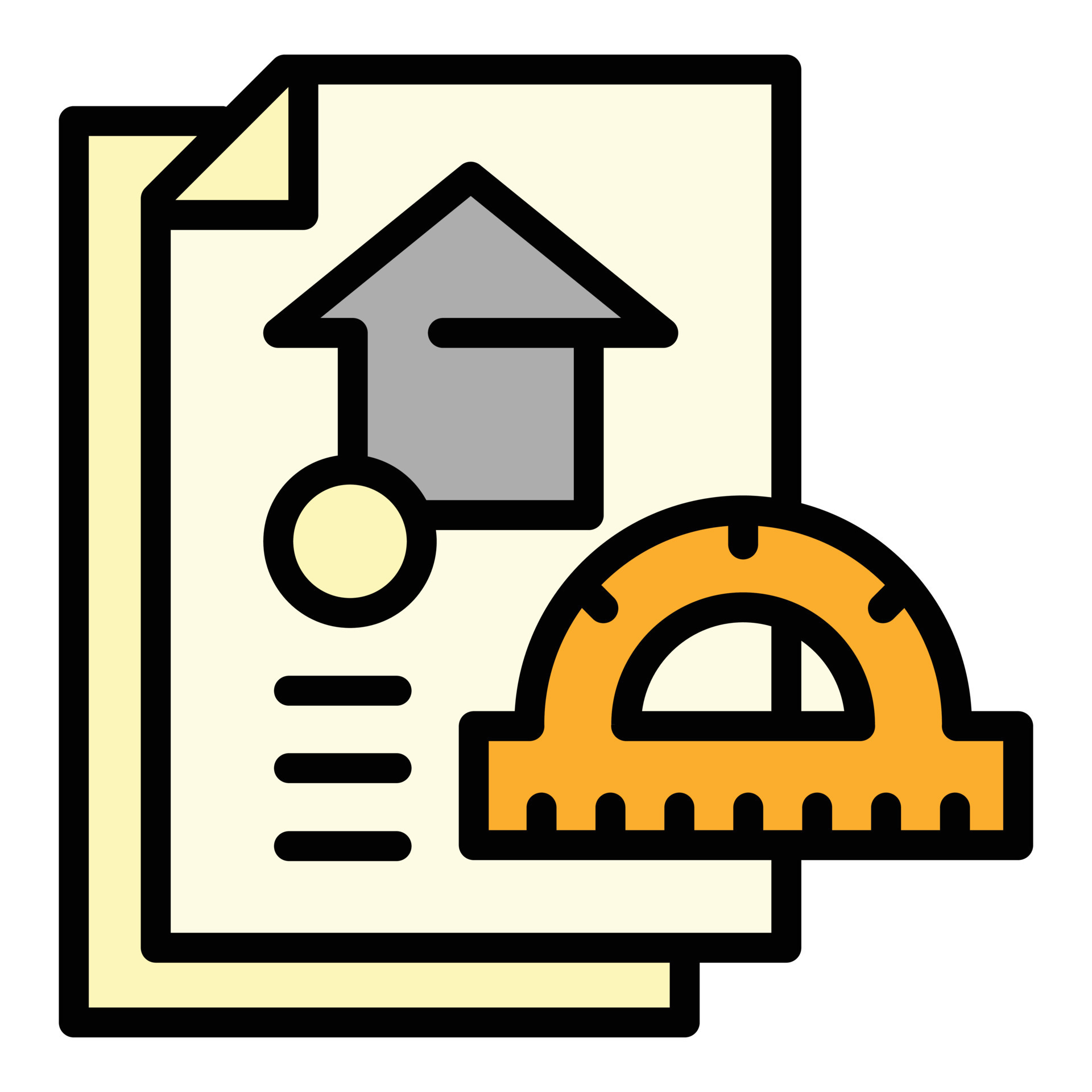 Architect Protractor House Project Icon Outline Style 14284840 Vector