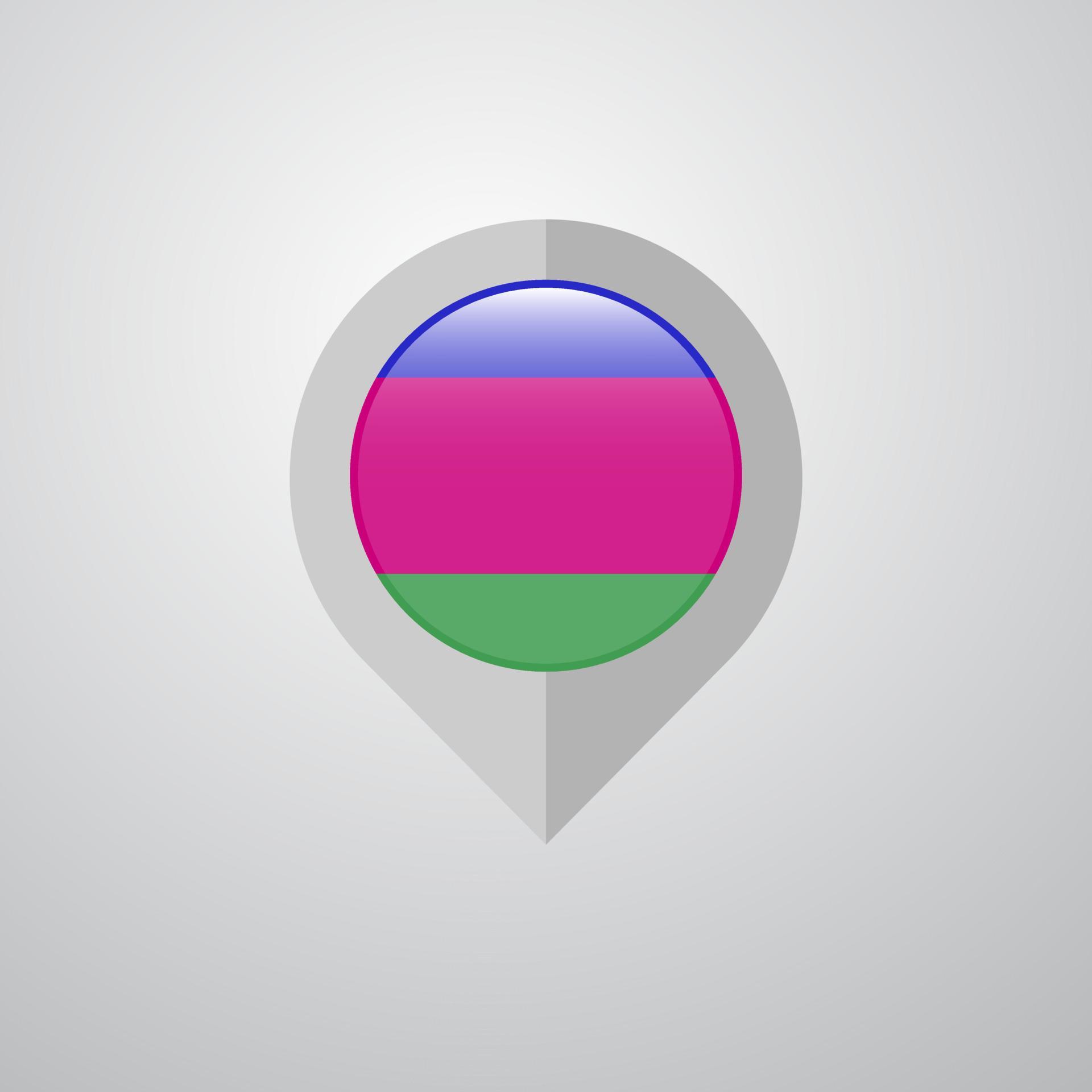 Map Navigation pointer with Kuban Peoples Republic flag design vector 14289165 Vector Art at ...