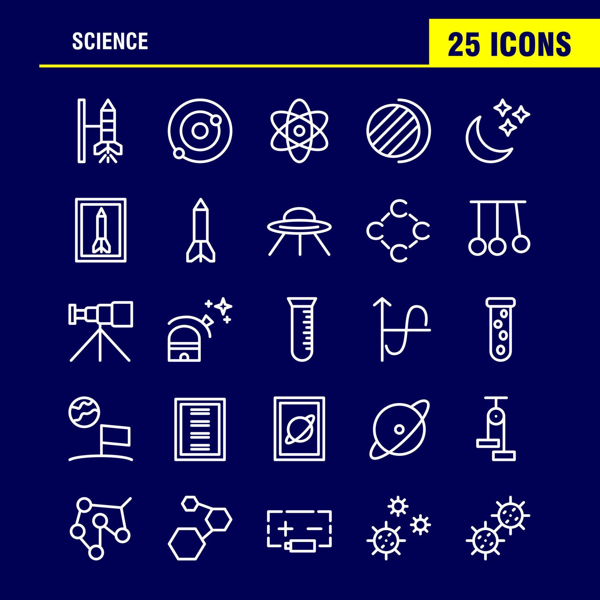 Science Line Icon Pack For Designers And Developers Icons Of Launch ...